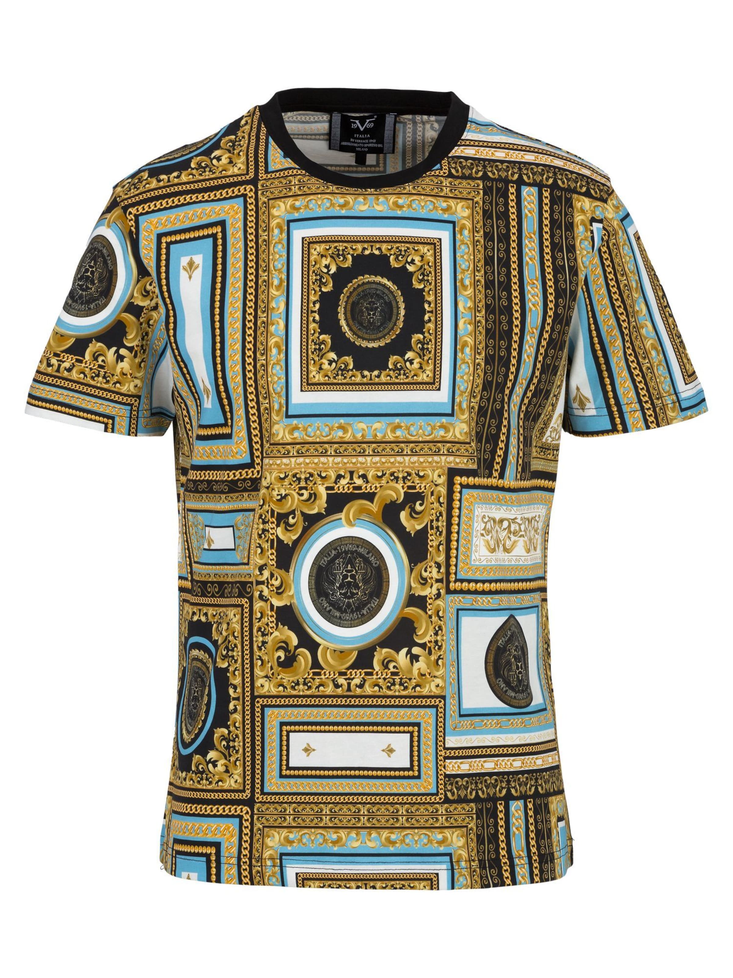 T-Shirt 'Rafael Baroque' 19V69 ITALIA en Mélange De Couleurs | ABOUT YOU