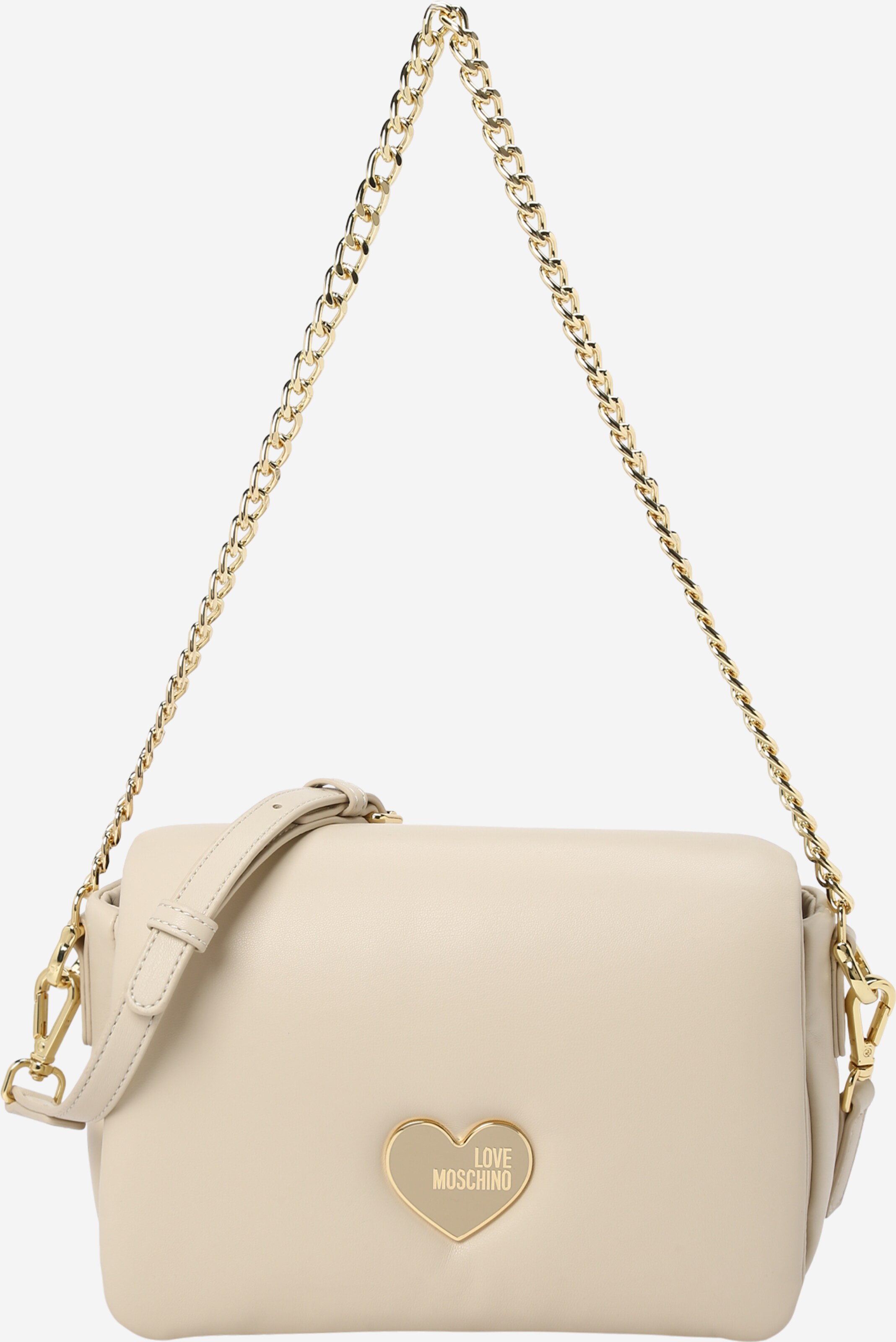 Love Moschino Mala de ombro 'MARSHMALLOW' em Bege | ABOUT YOU
