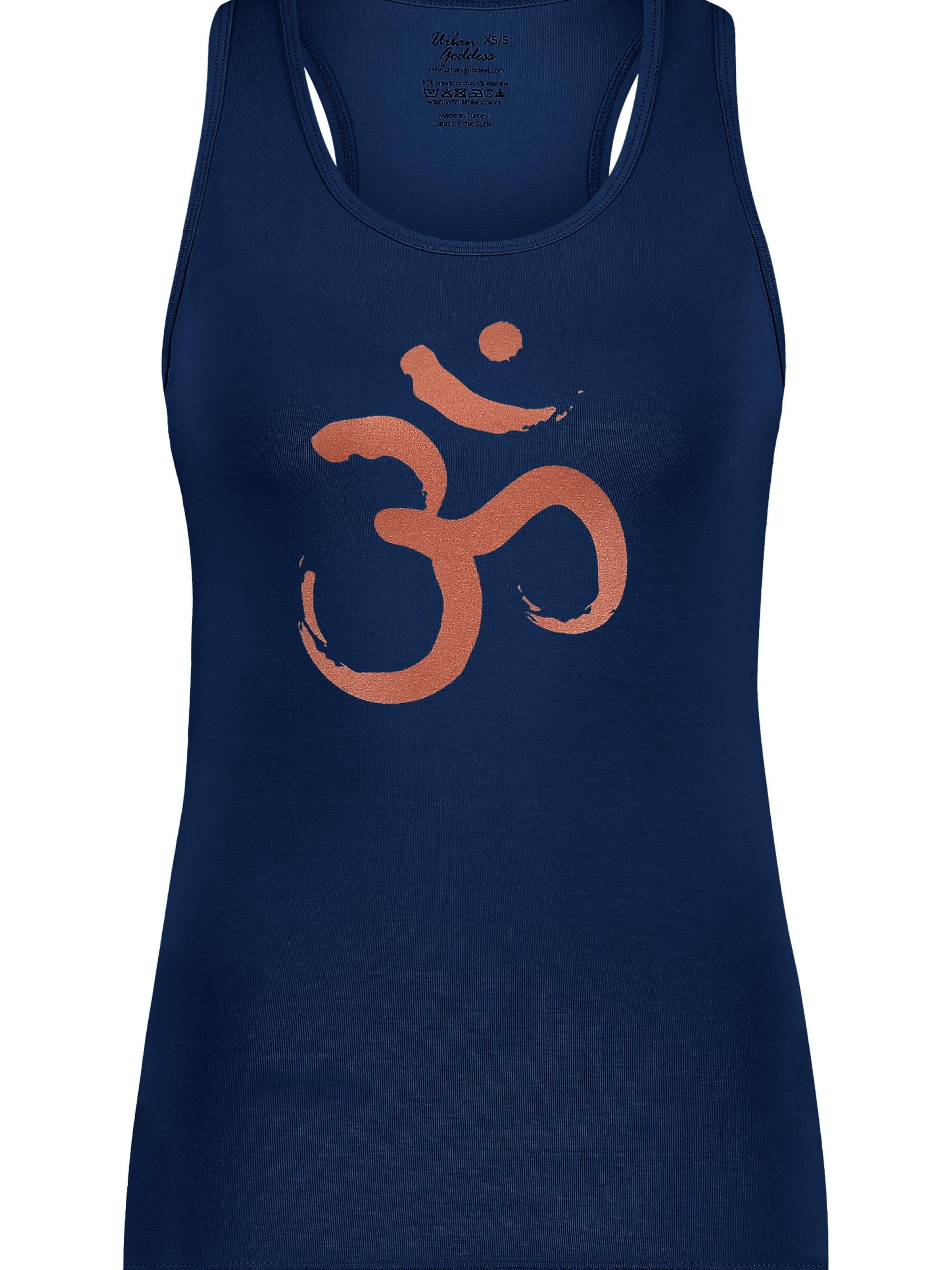 Urban Goddess Yoga & Activewear Sporttop 'OM Core' in Dunkelblau ...