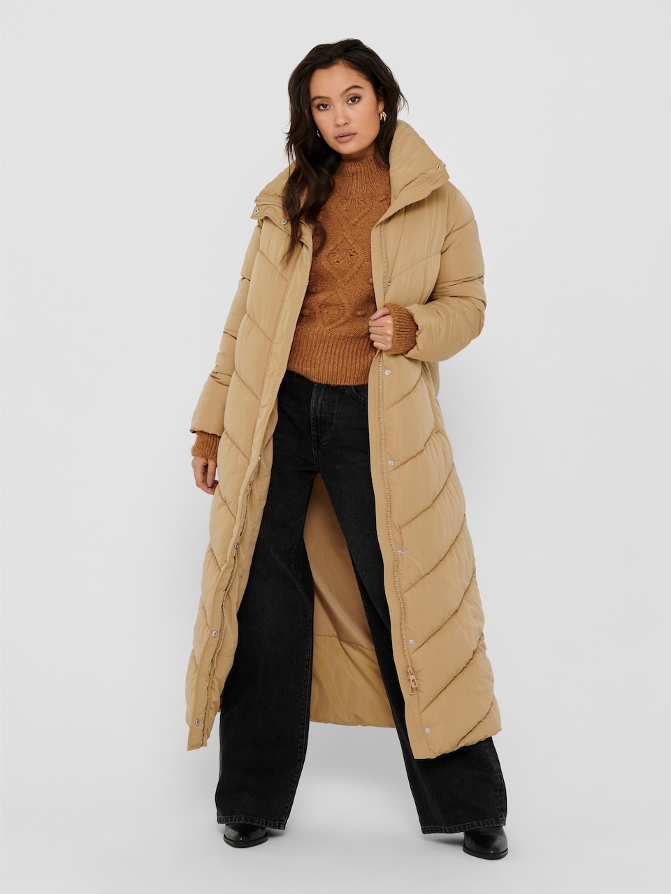 Beiger Wintermantel Damen