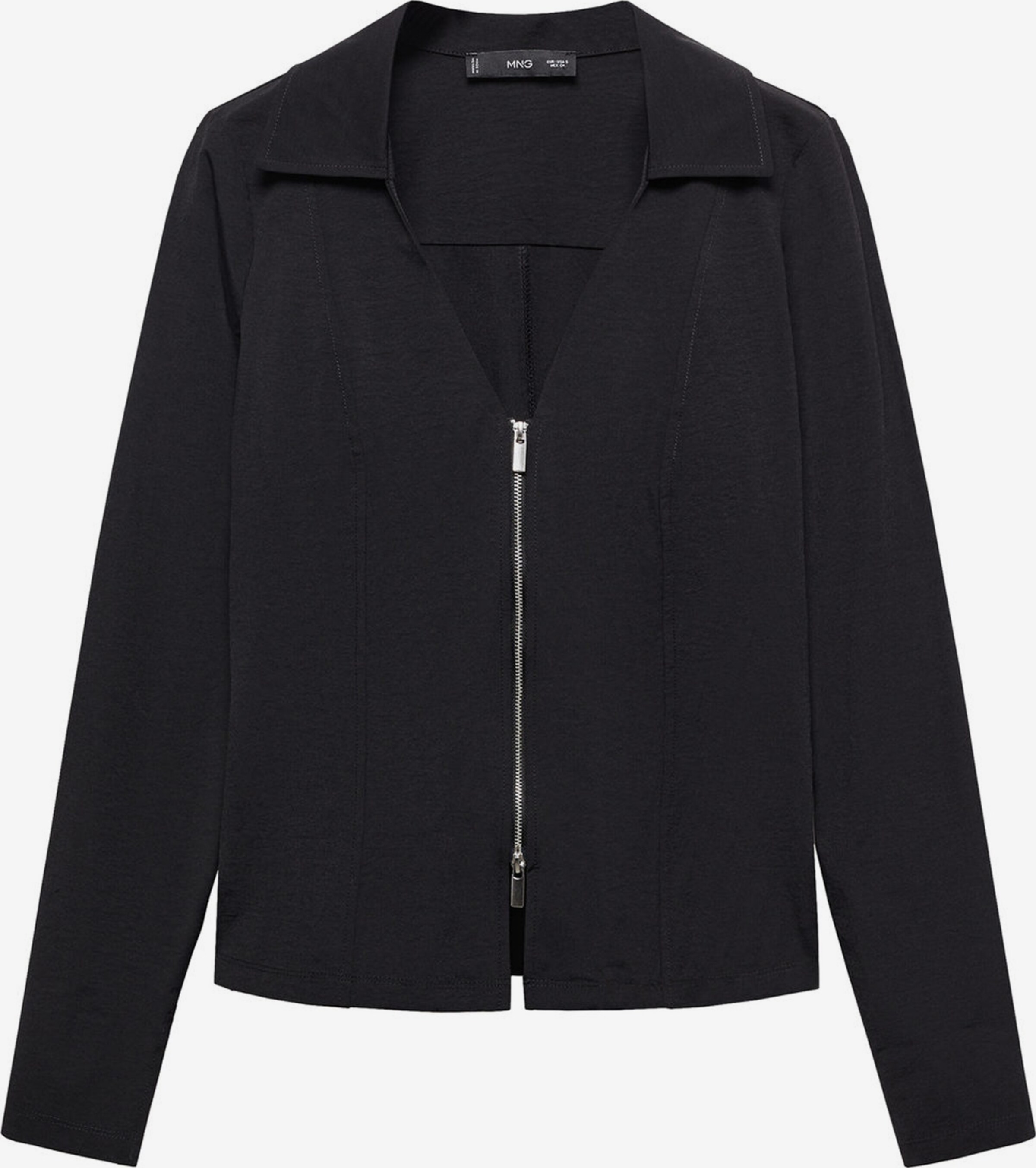 MANGO Geacă tricotată 'Bengala' pe Negru | ABOUT YOU