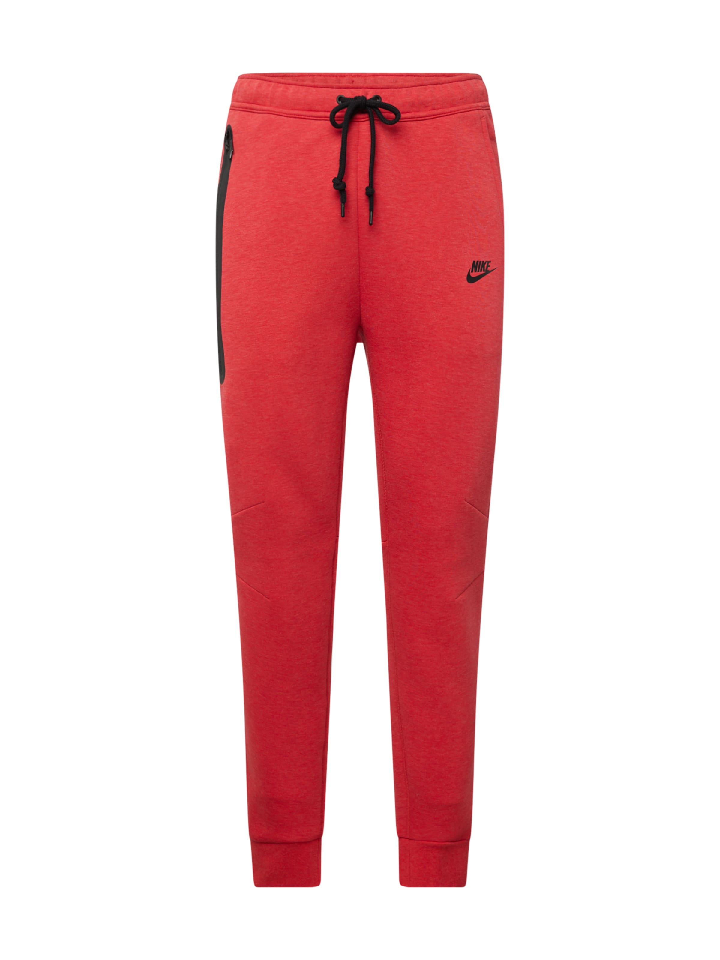Nike Sportswear Tapered Broek 'TECH FLEECE' in Rood Gemêleerd | ABOUT YOU