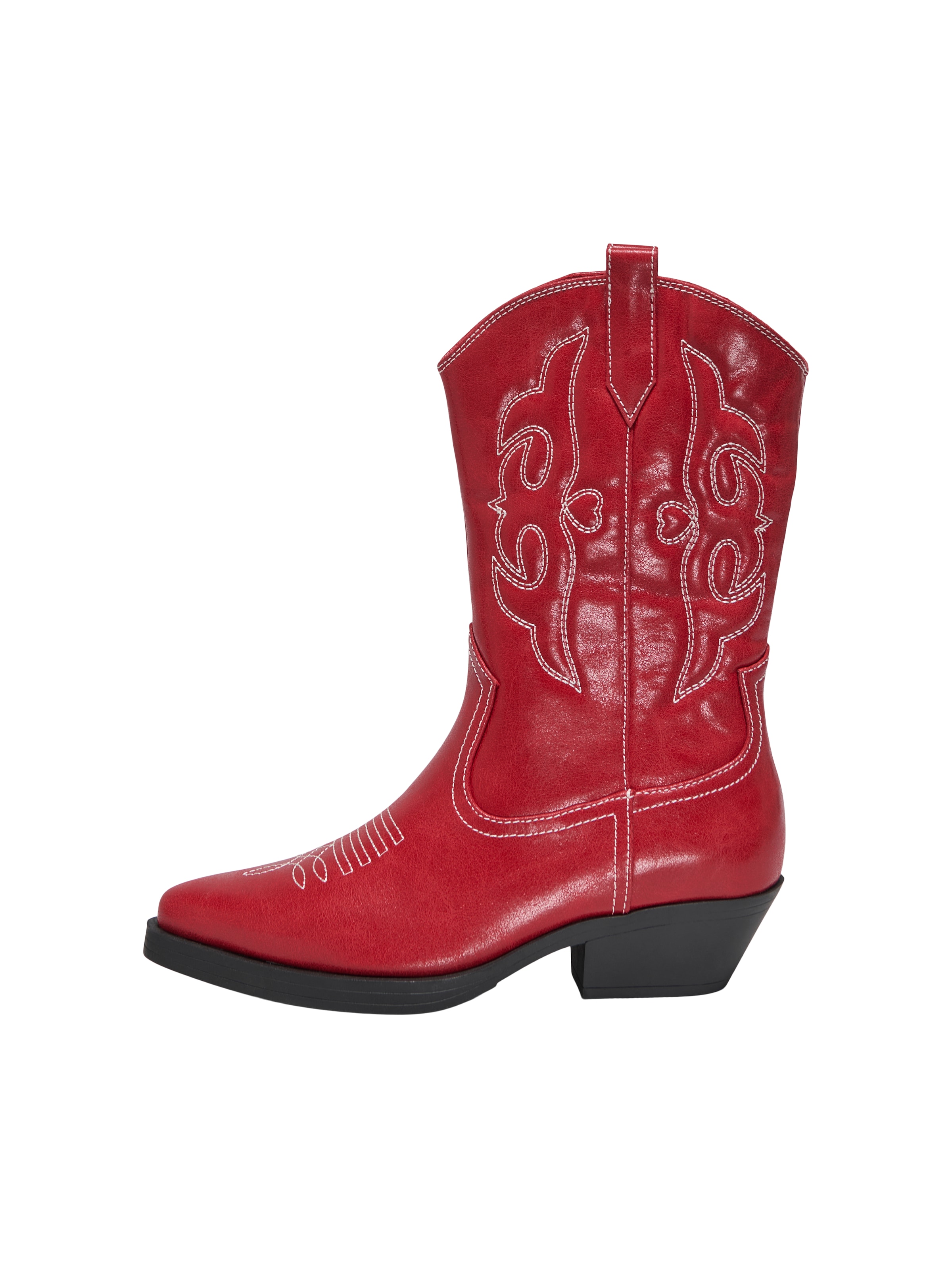 ONLY Botas de cowboy 'ONLBronco 3' em Vermelho Vivo | ABOUT YOU