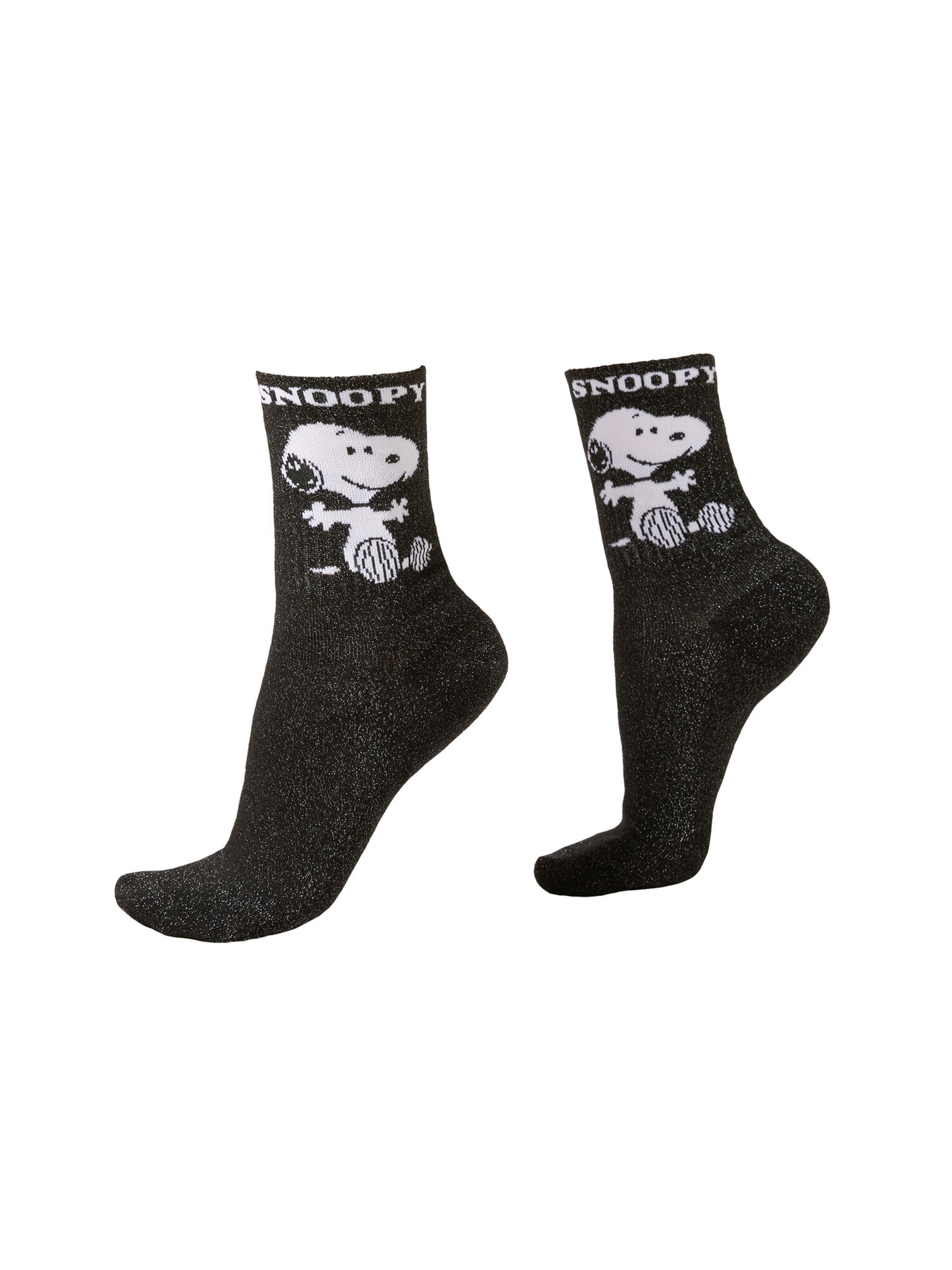 CALZEDONIA Socken 'PEANUTS | SNOOPY' in Schwarz | ABOUT YOU