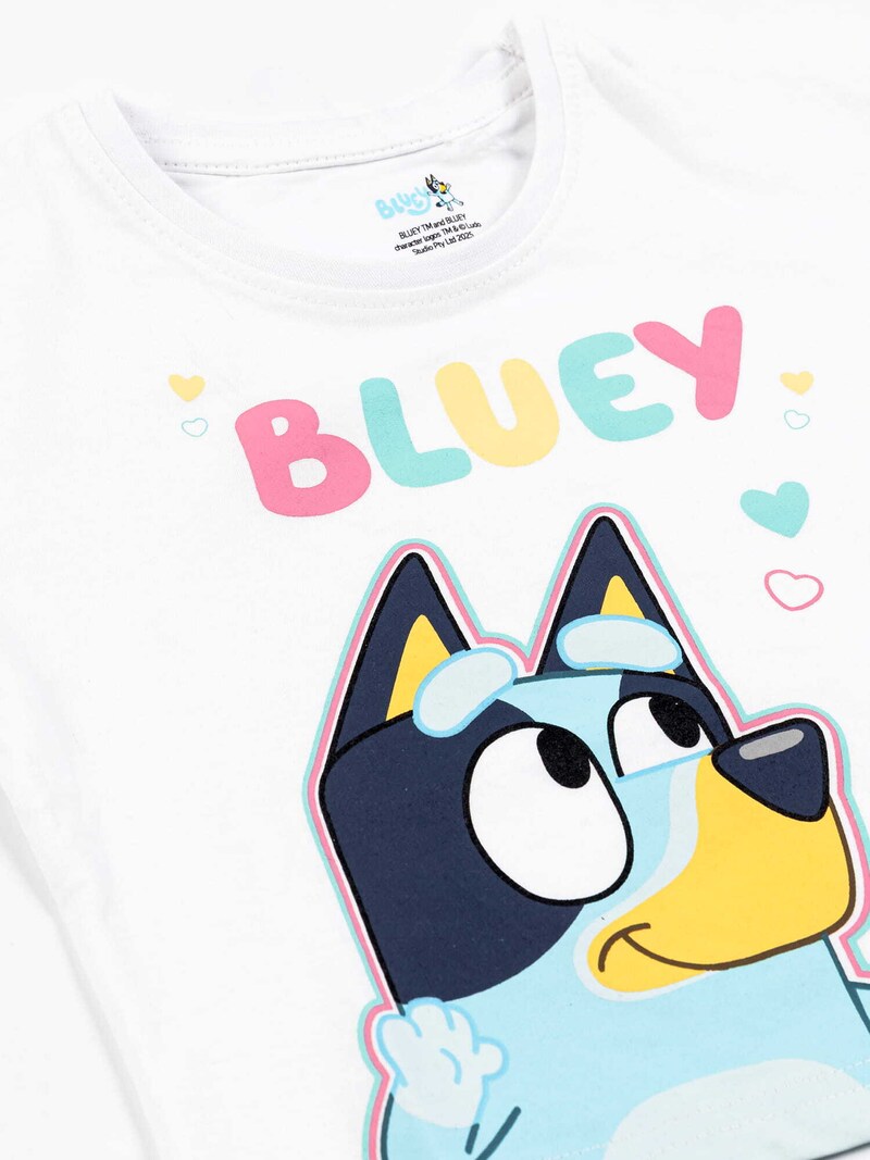 Bluey T-Shirt 'Bluey & Bingo' in Weiß | ABOUT YOU
