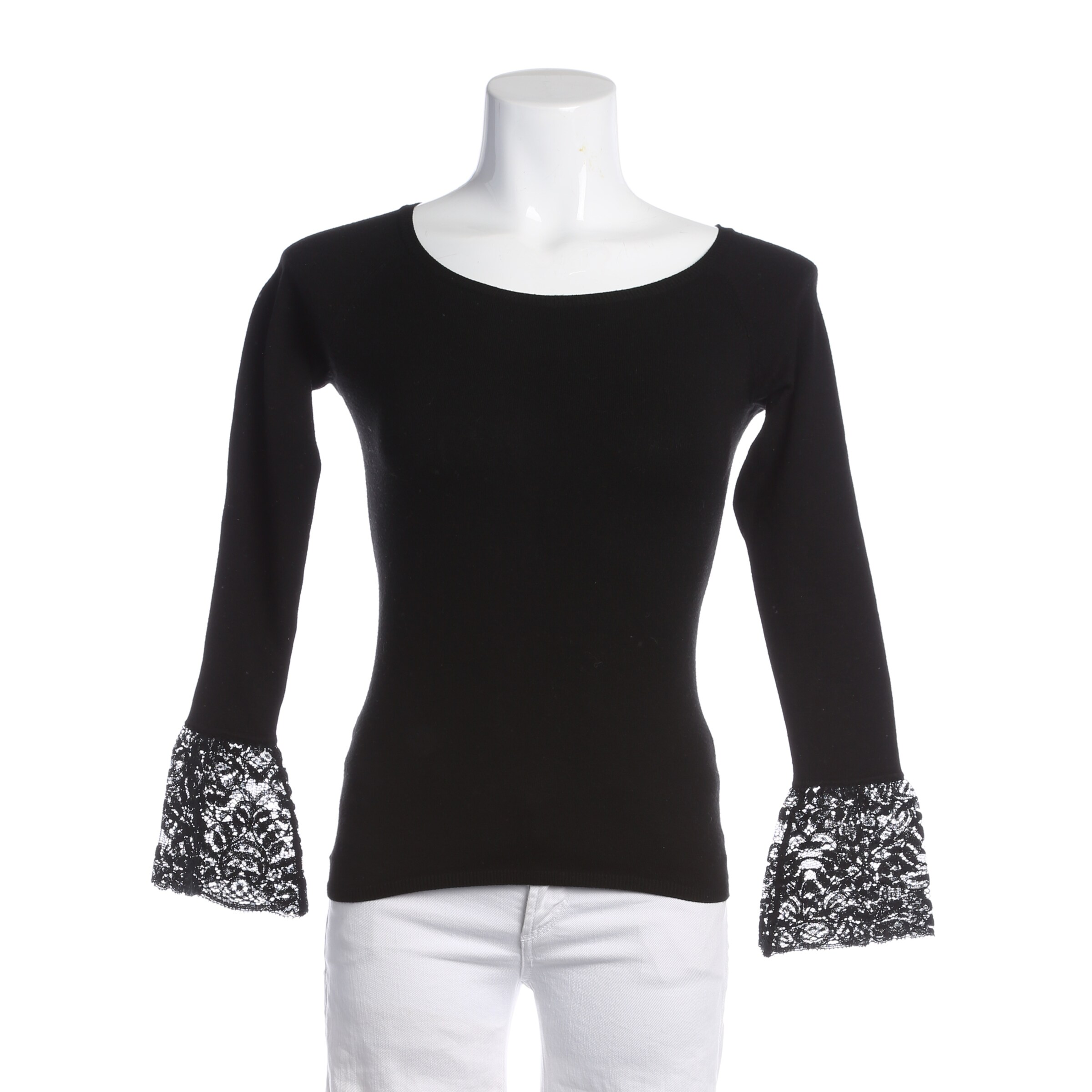 VALENTINO Shirt langarm XS in Schwarz | ABOUT YOU