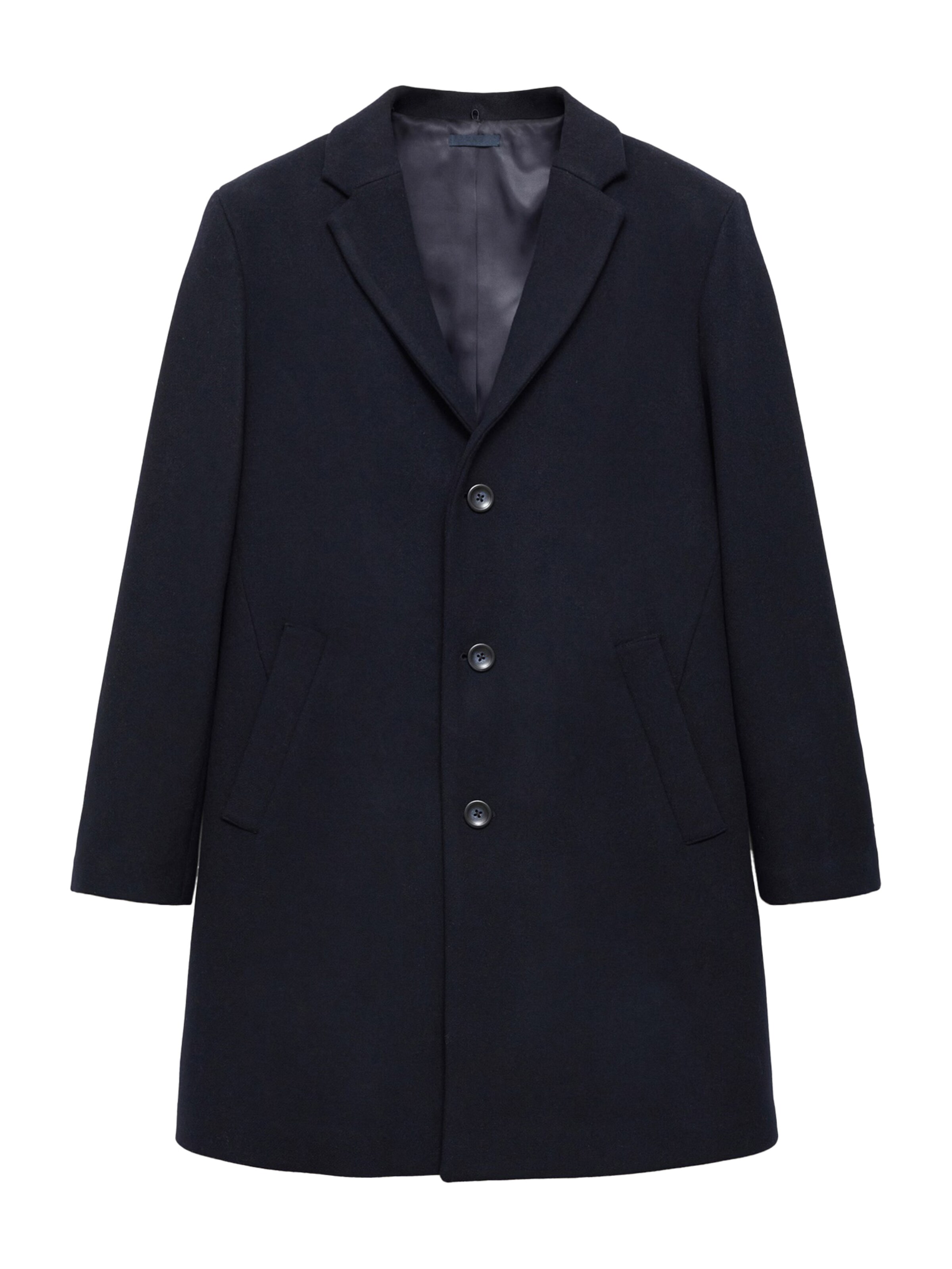 MANGO MAN Between-Seasons Coat 'Uriel' in Navy | ABOUT YOU
