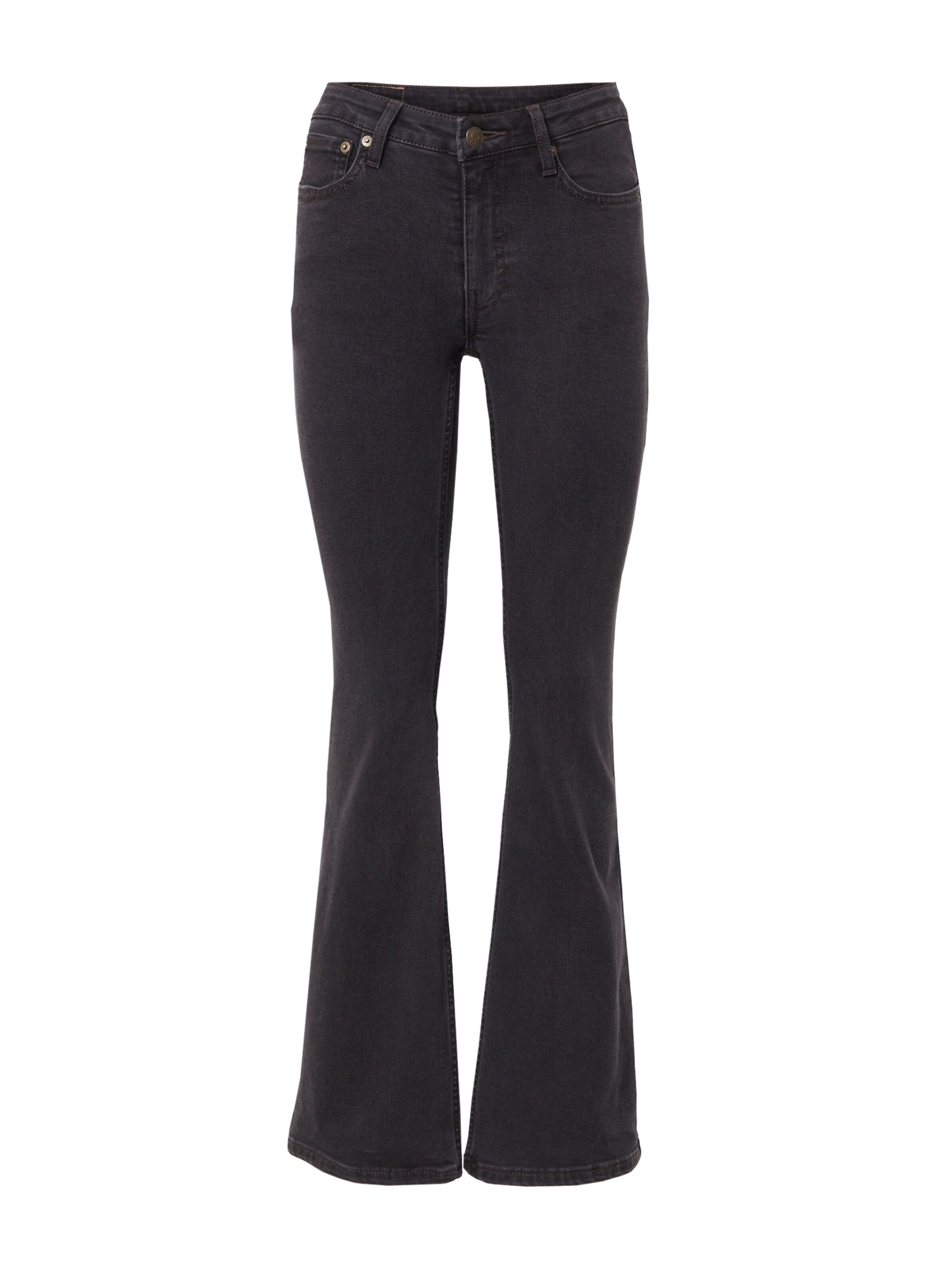 WEEKDAY Flared Jeans 'Flame' in Black Denim | ABOUT YOU