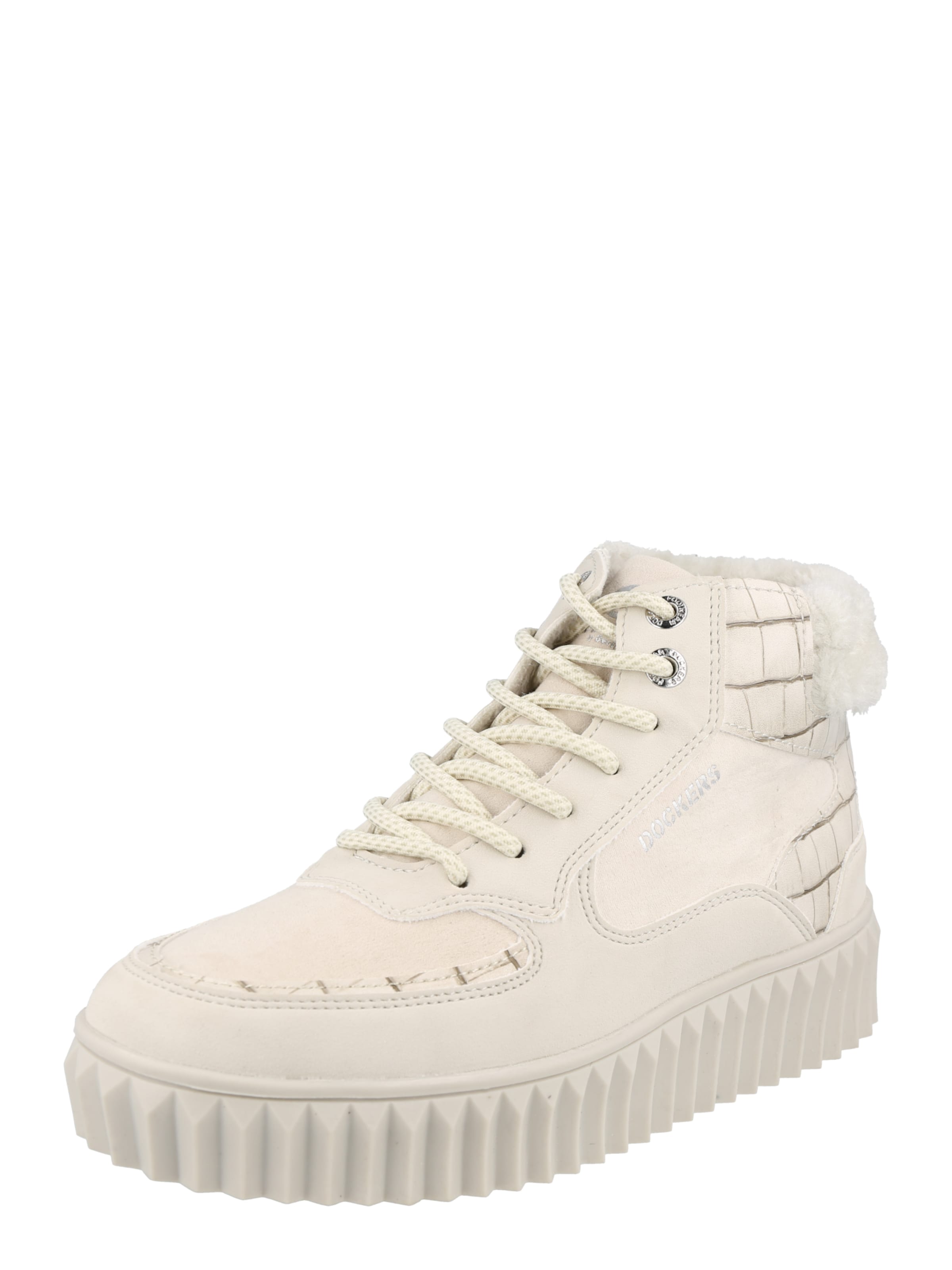 Dockers by Gerli Къси ботуши с връзки в Бяло, Мръсно Бяло | ABOUT YOU