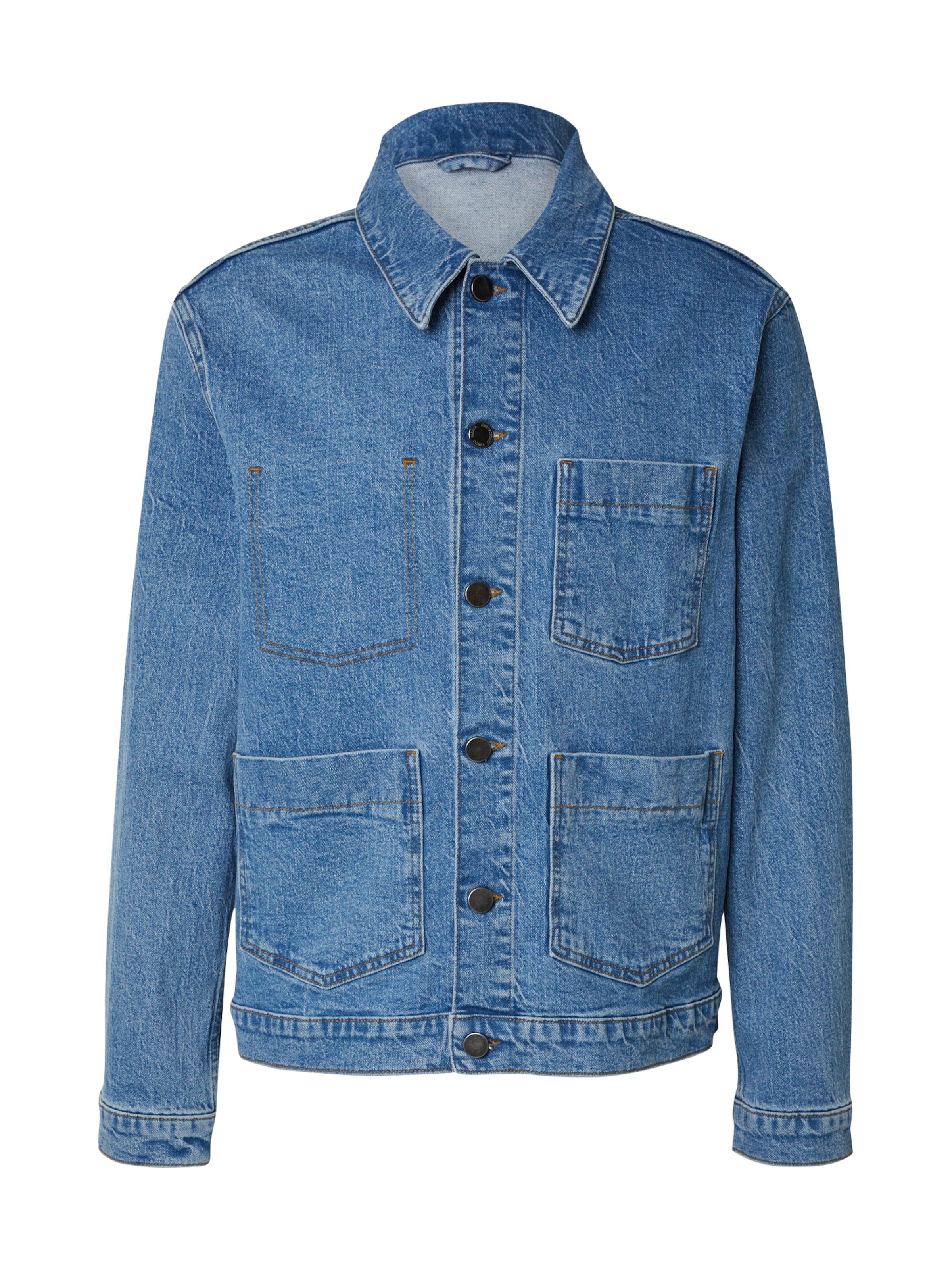 Guido Maria Kretschmer Men Between-Season Jacket 'Eduard' in Blue Denim ...