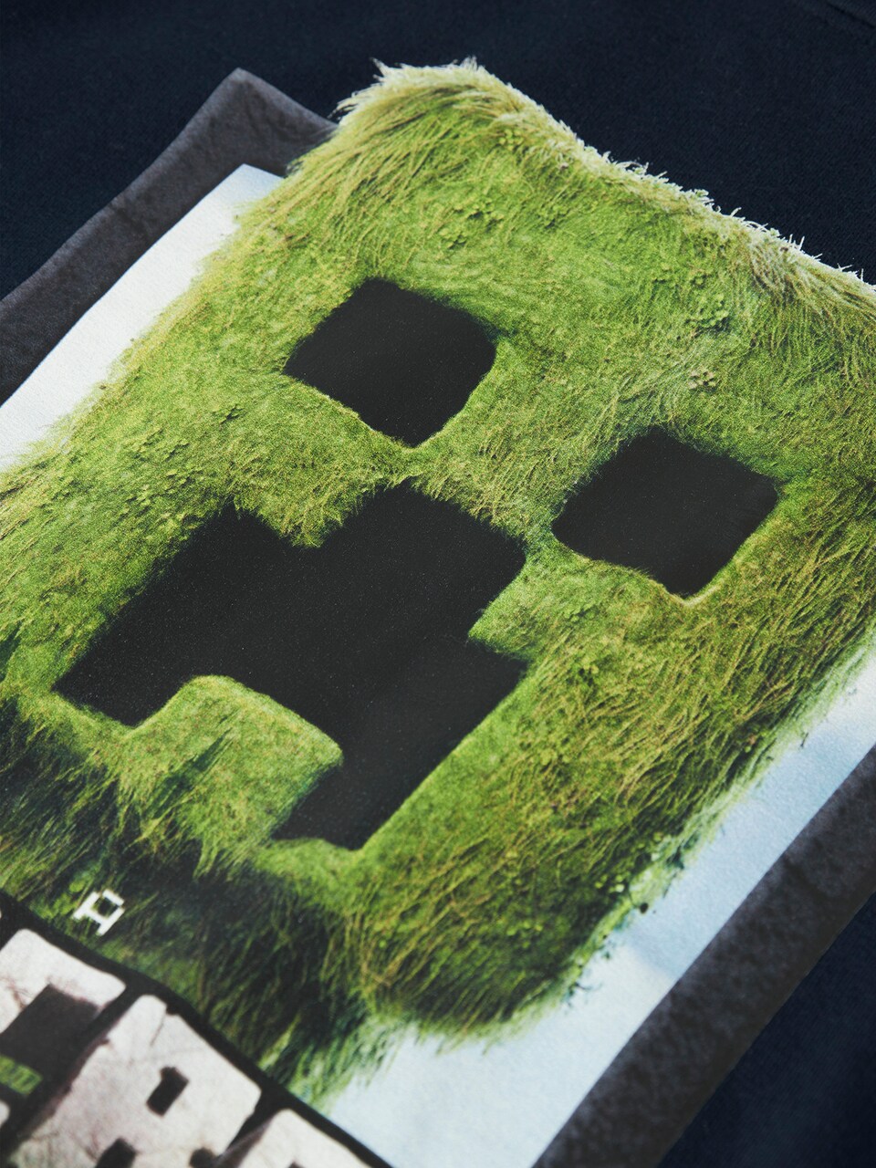 Tengerészkék NAME IT Tréning póló 'NKMOL MINECRAFT' | ABOUT YOU