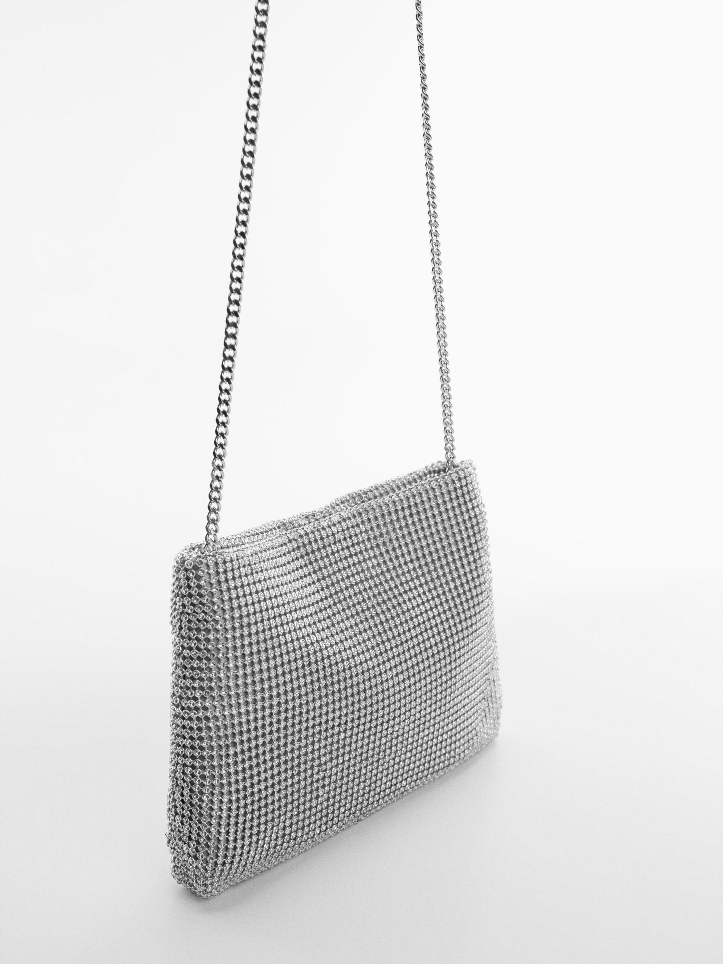 MANGO Tasche 'JUDITH' in Silber | ABOUT YOU