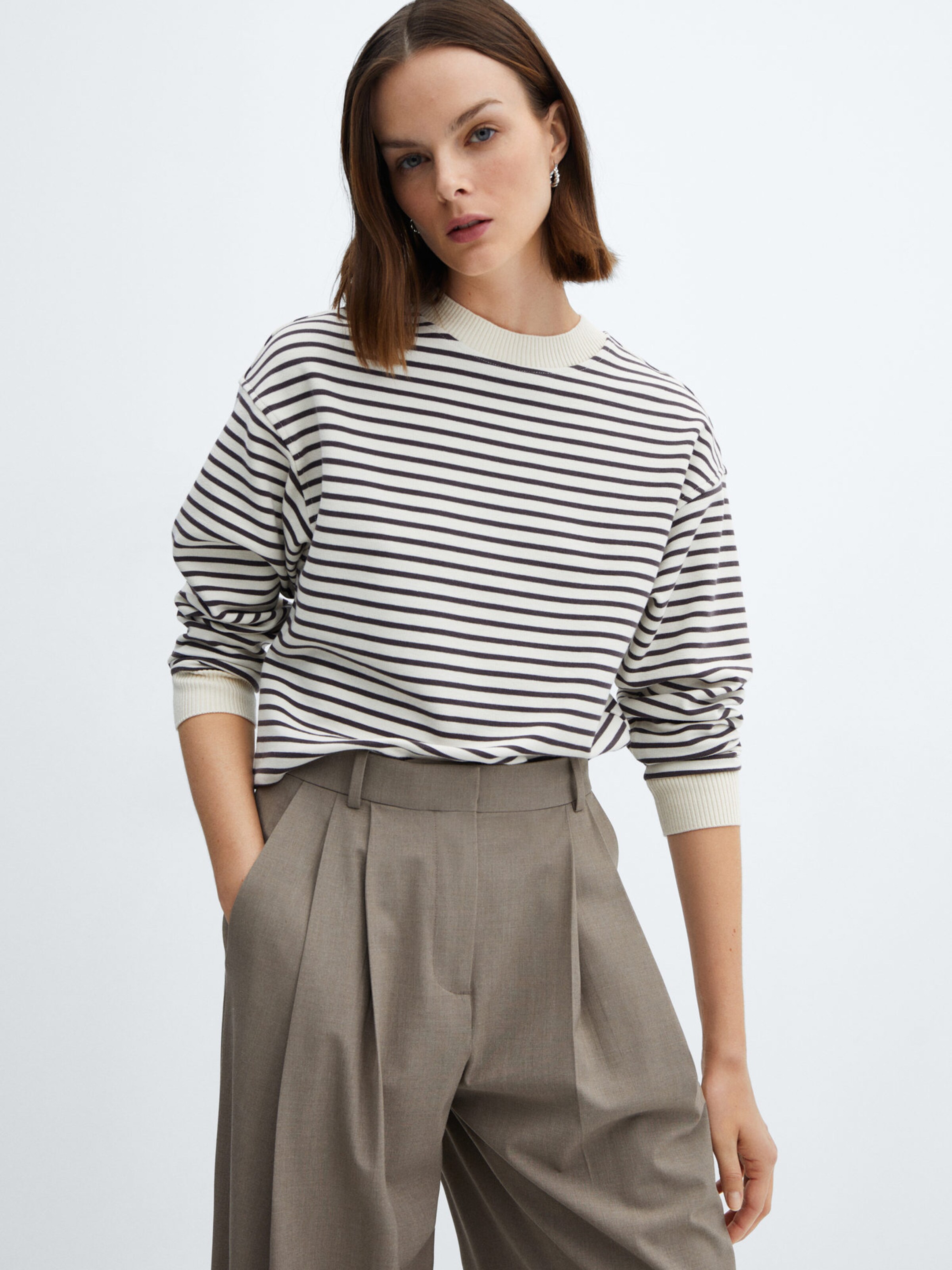 MANGO Sweatshirt 'ROSE' in Hellbeige | ABOUT YOU