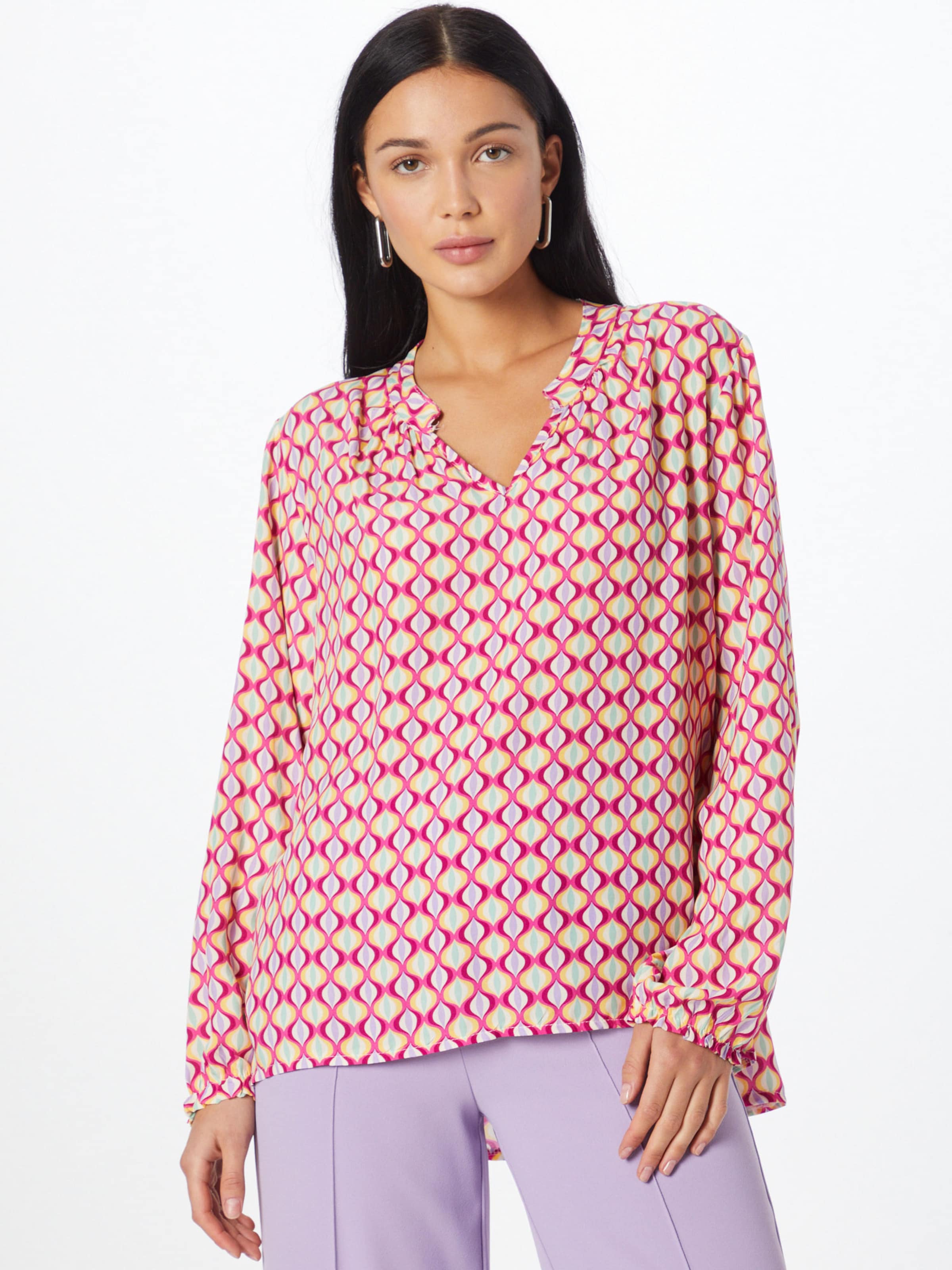 Qualität Und Komfort Bluse Mit Wickel Design Blümchen Muster