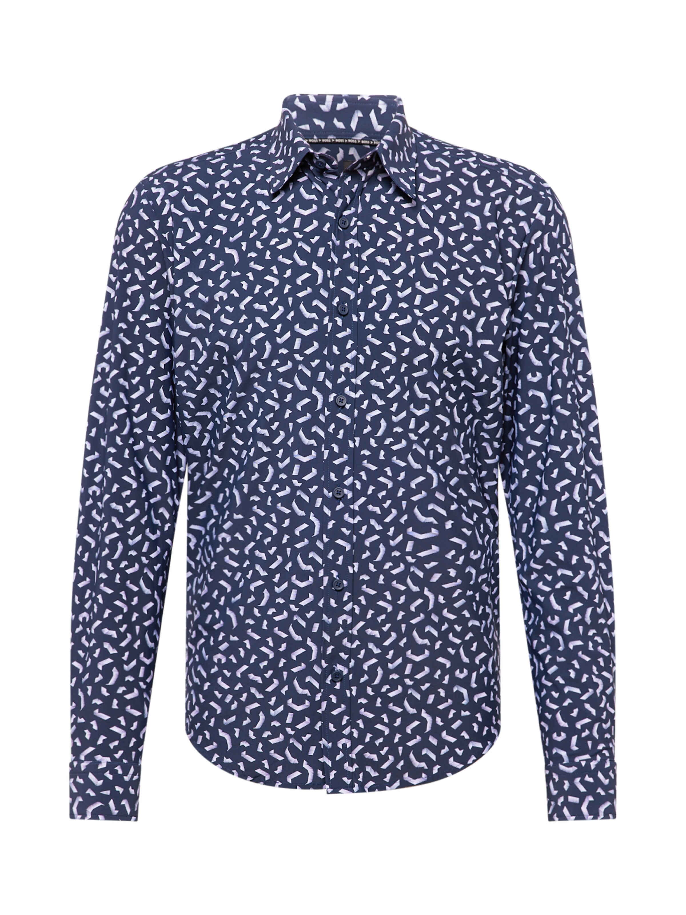BOSS Regular Fit Camisa 'Liam' em Azul Escuro | ABOUT YOU
