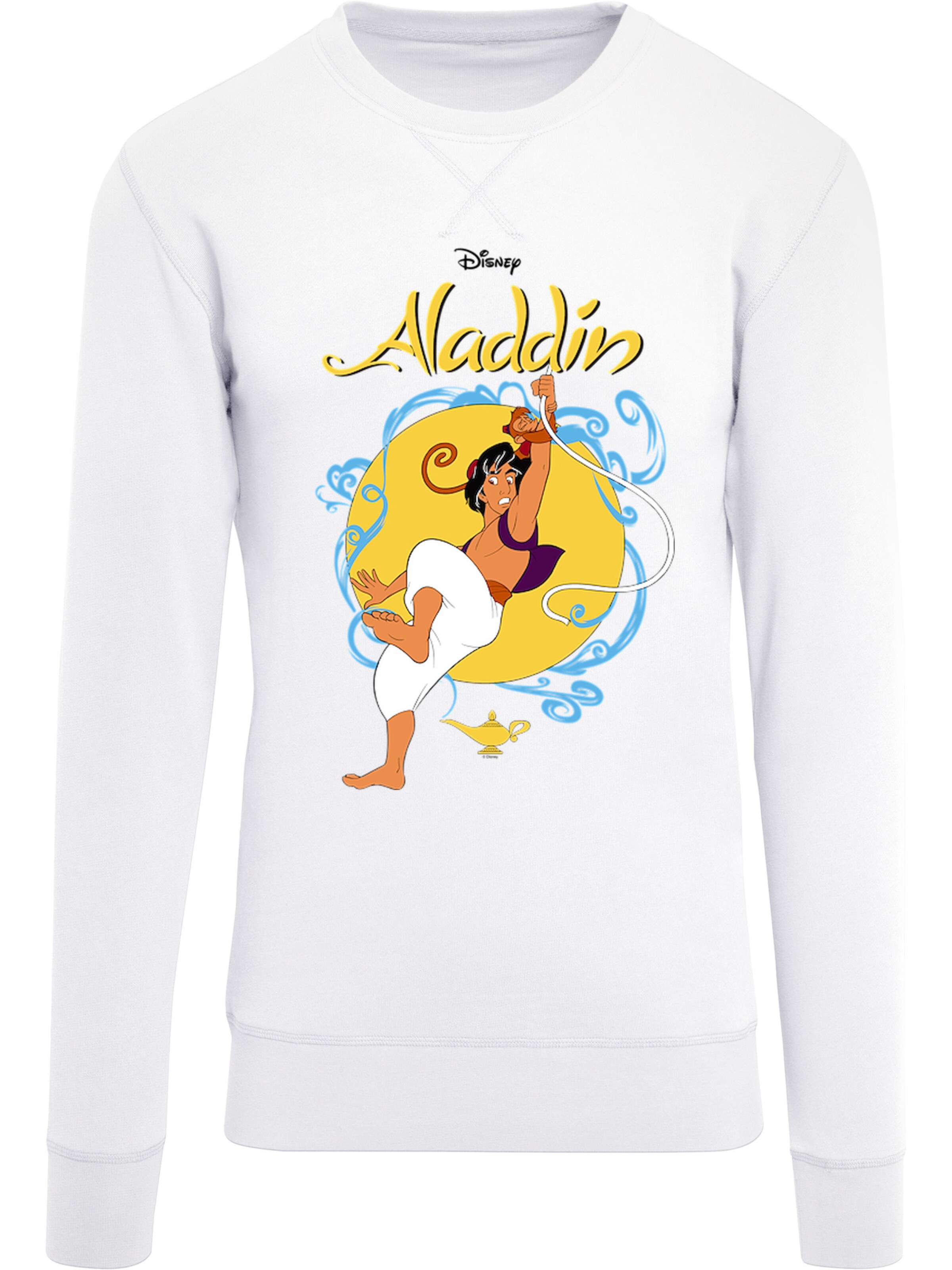 F4NT4STIC Sweatshirt 'Disney Aladdin Rope Swing' in Wit | ABOUT YOU