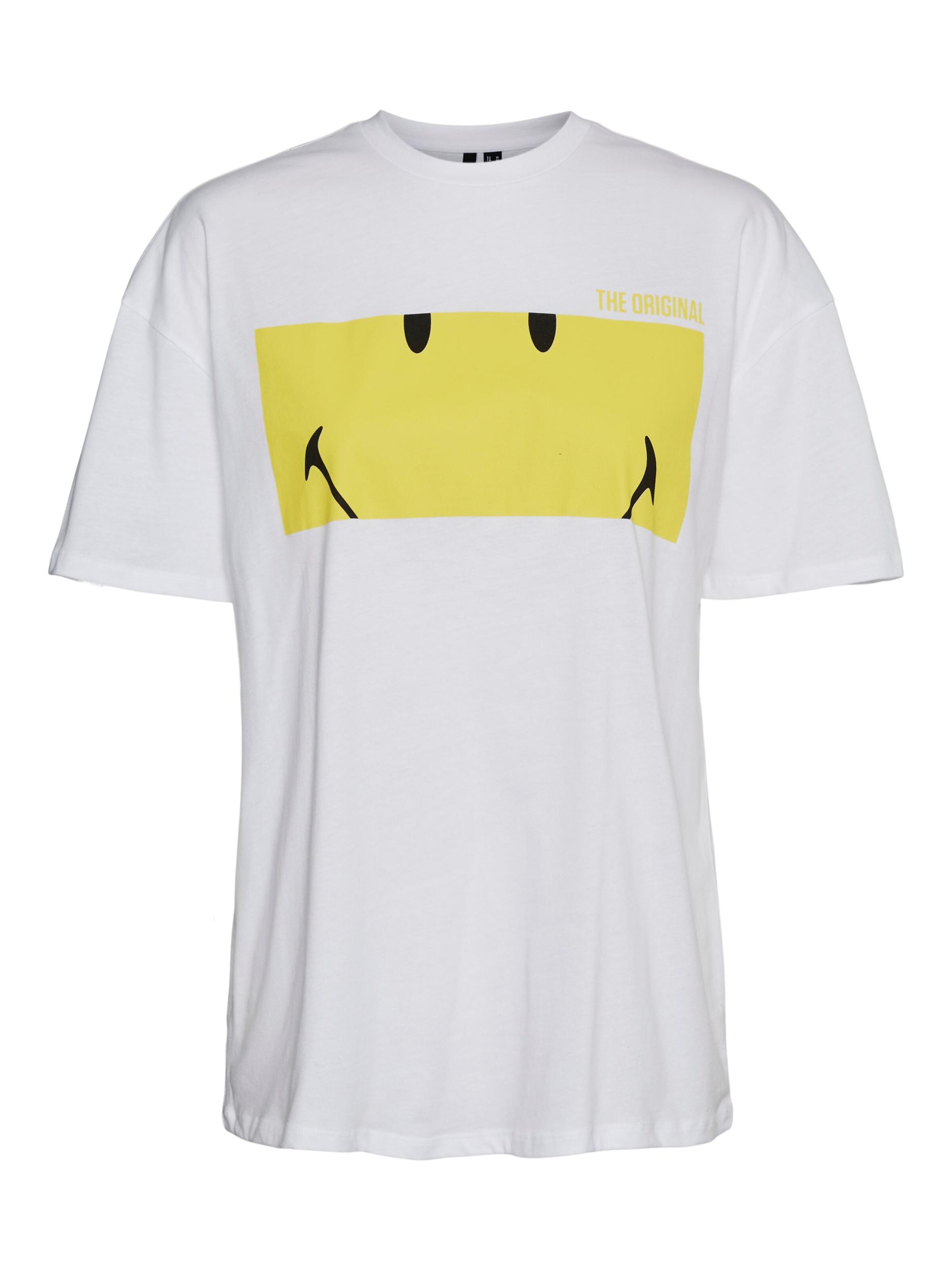 VERO MODA Μπλουζάκι 'Smiley' σε Λευκό | ABOUT YOU