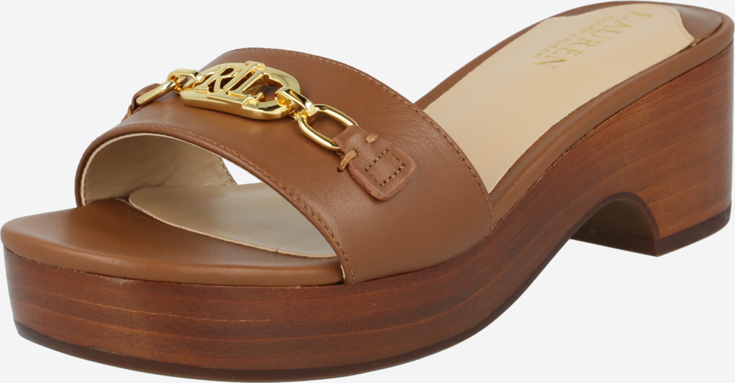 Lauren Ralph Lauren Pantofle 'Roxanne' (Hnědá) | ABOUT YOU