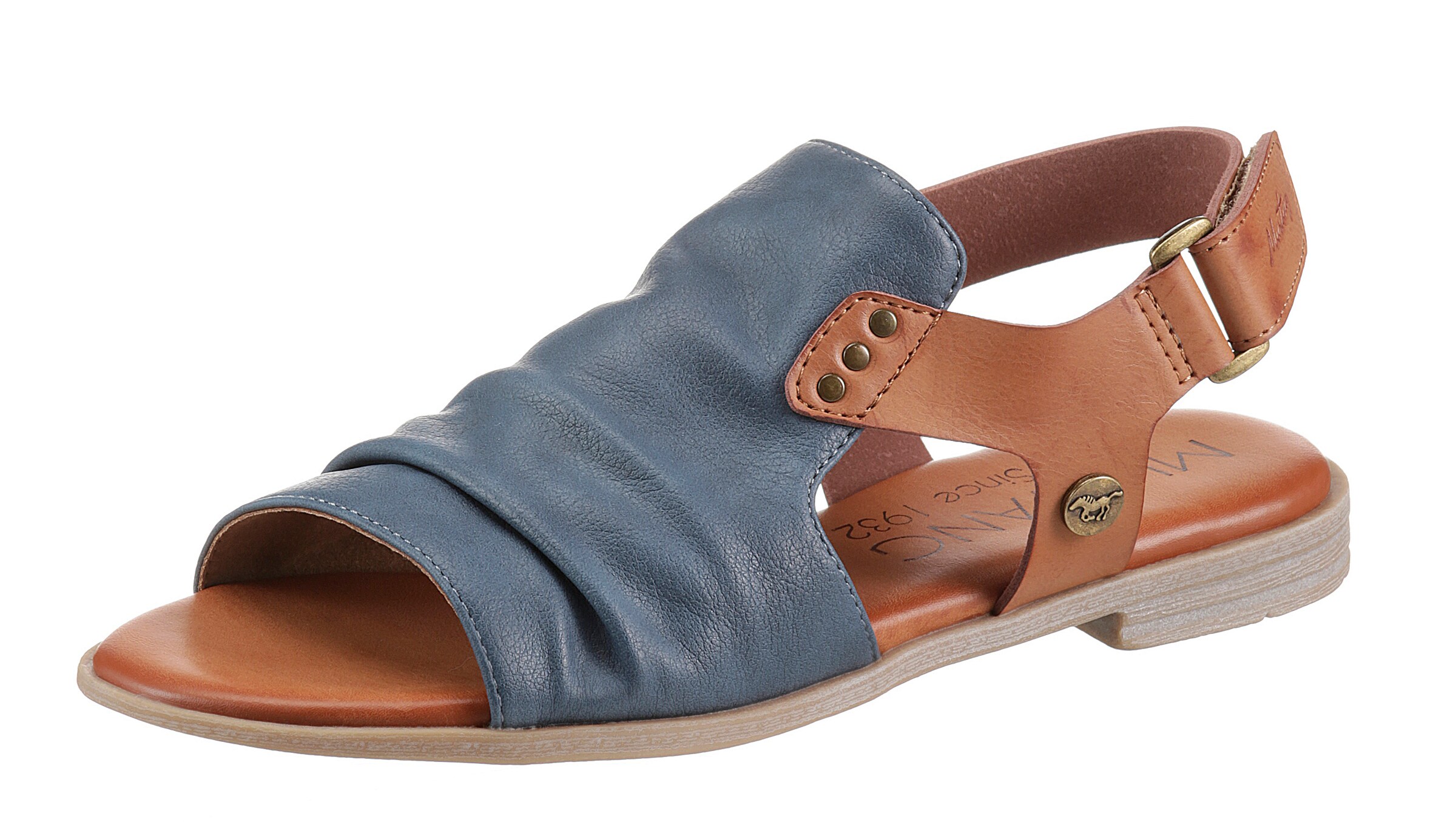 MUSTANG Sandale in Blau, Braun | ABOUT YOU