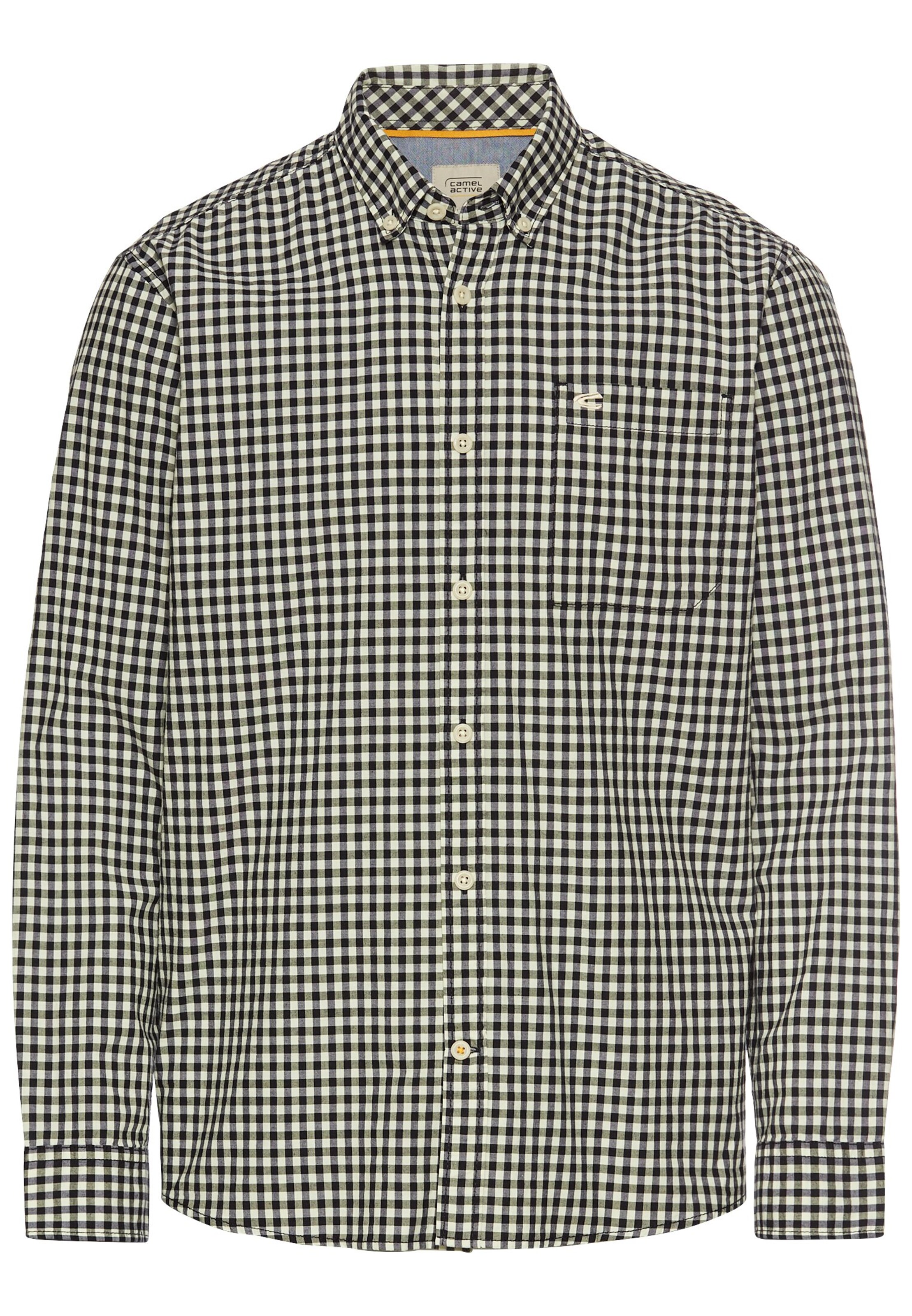 Juoda, Balkšva CAMEL ACTIVE Standartinis modelis Marškiniai | ABOUT YOU