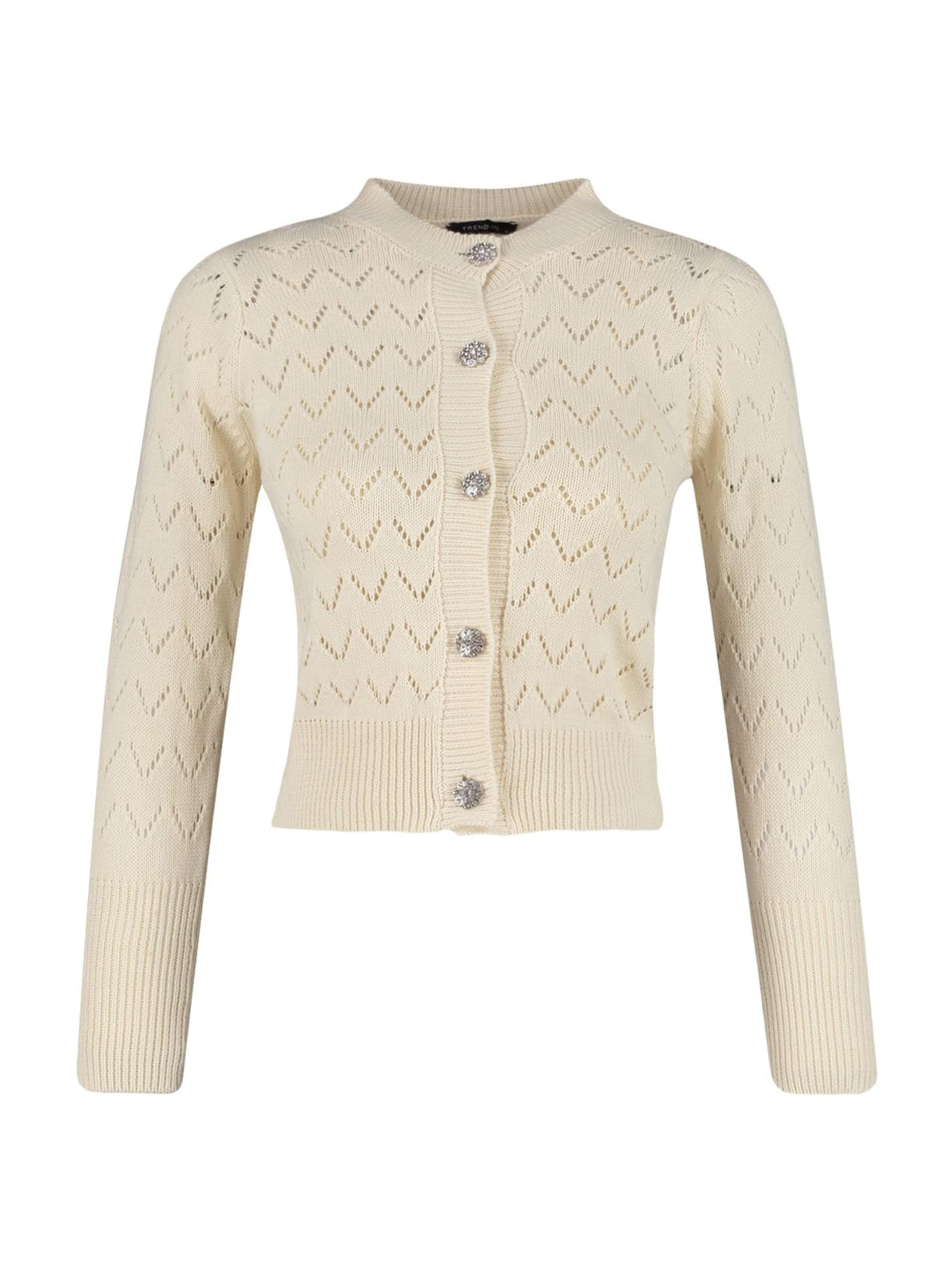 Trendyol Gebreid vest in Greige | ABOUT YOU