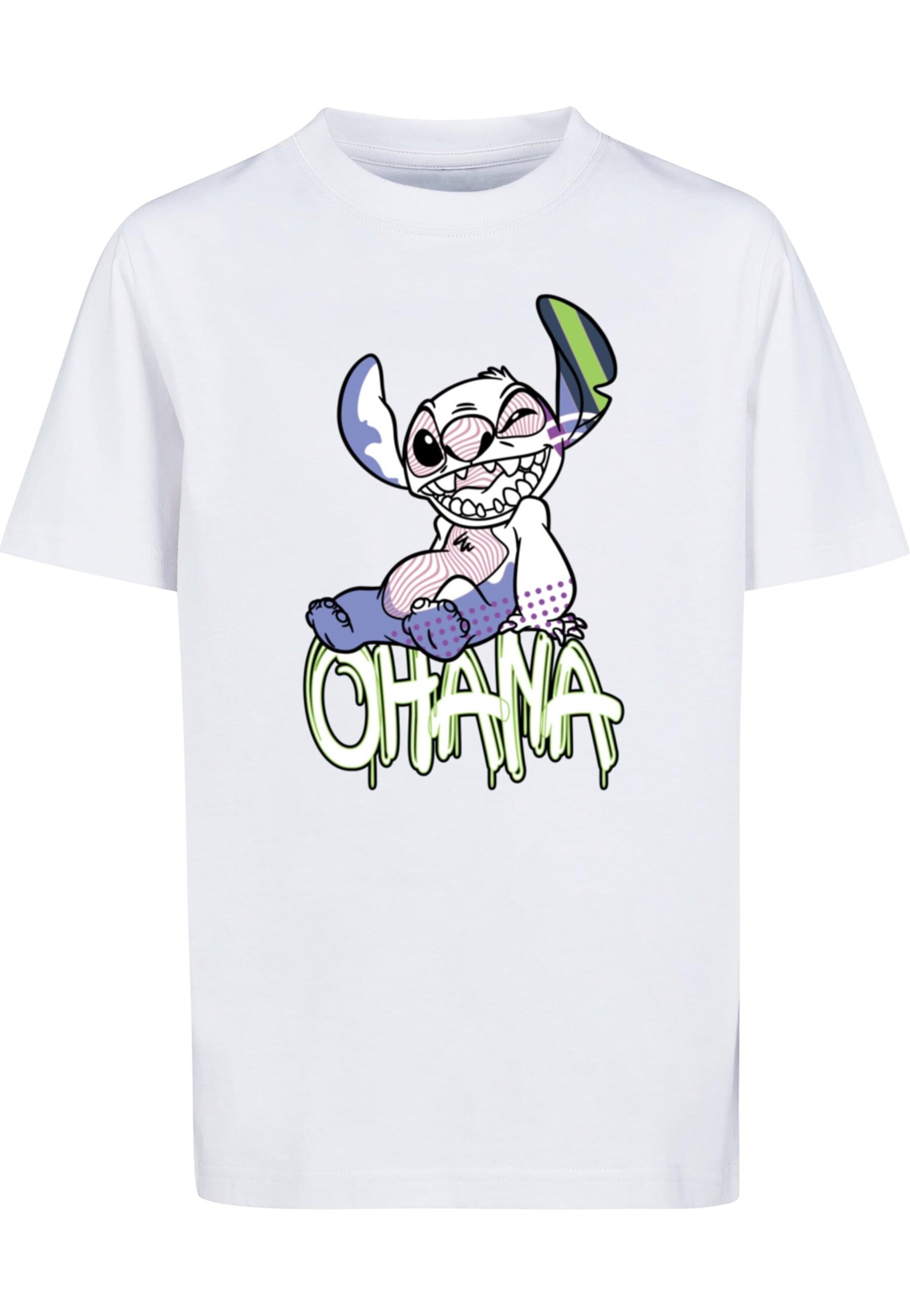 T-Shirt 'Lilo And Stitch - Ohana Graffiti' ABSOLUTE CULT en Blanc ...