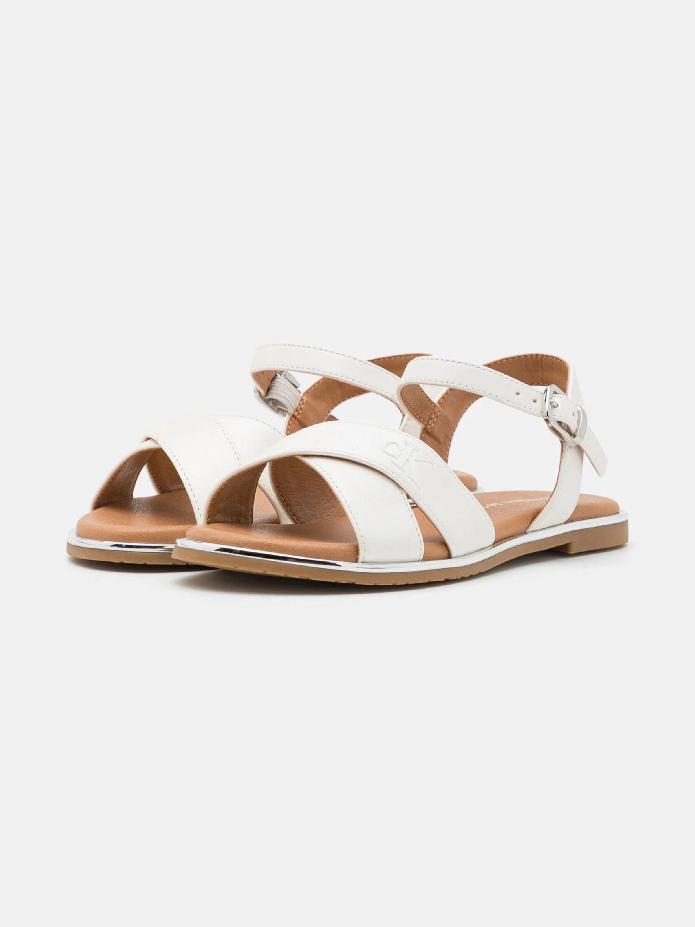 Calvin Klein Sandale 'Swan' in Weiß | ABOUT YOU