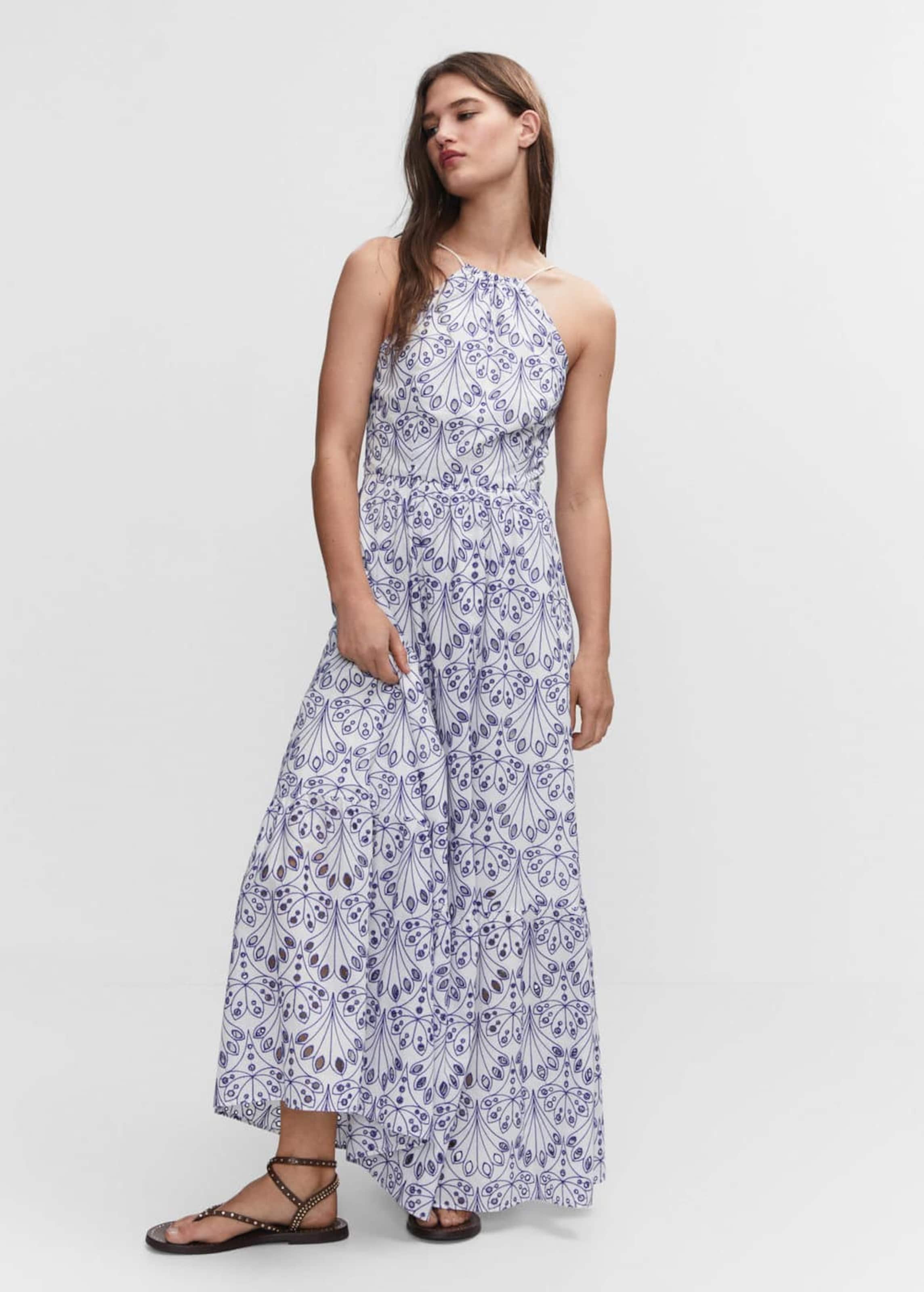 MANGO Kleid 'Roslinda' in Blau | ABOUT YOU
