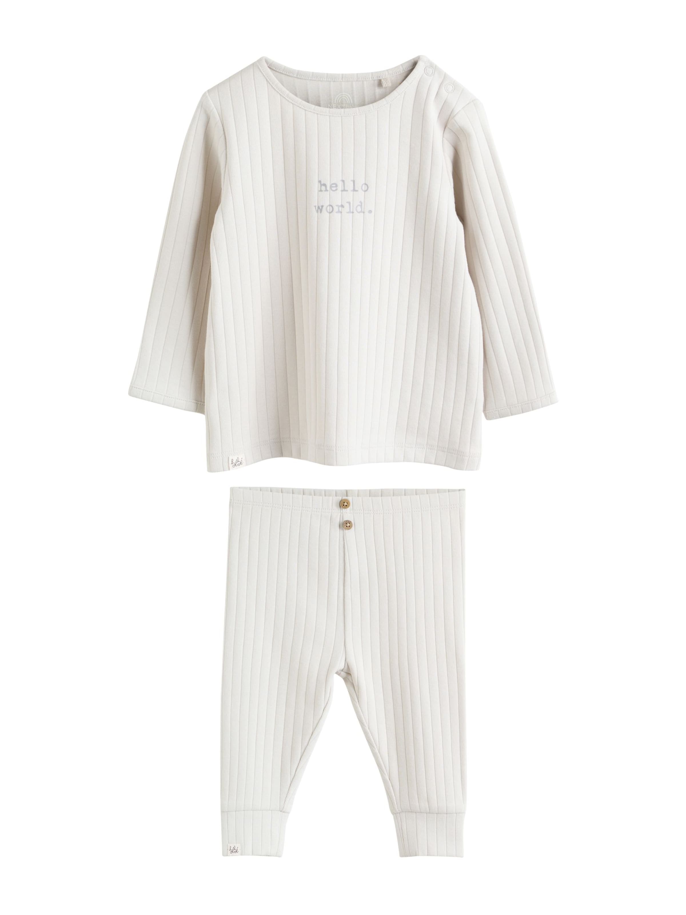 Next Σετ 'Hello World' σε Ανοικτό Γκρι, Σκούρο Γκρι | ABOUT YOU