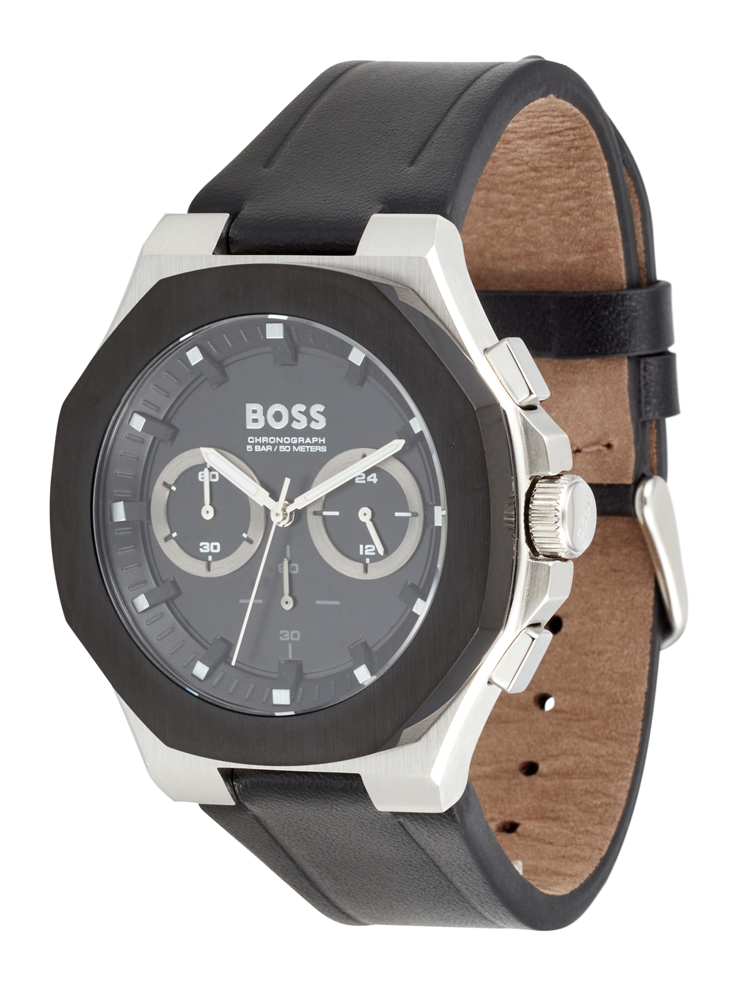 BOSS Ceas analogic 'TAPER' pe Negru | ABOUT YOU