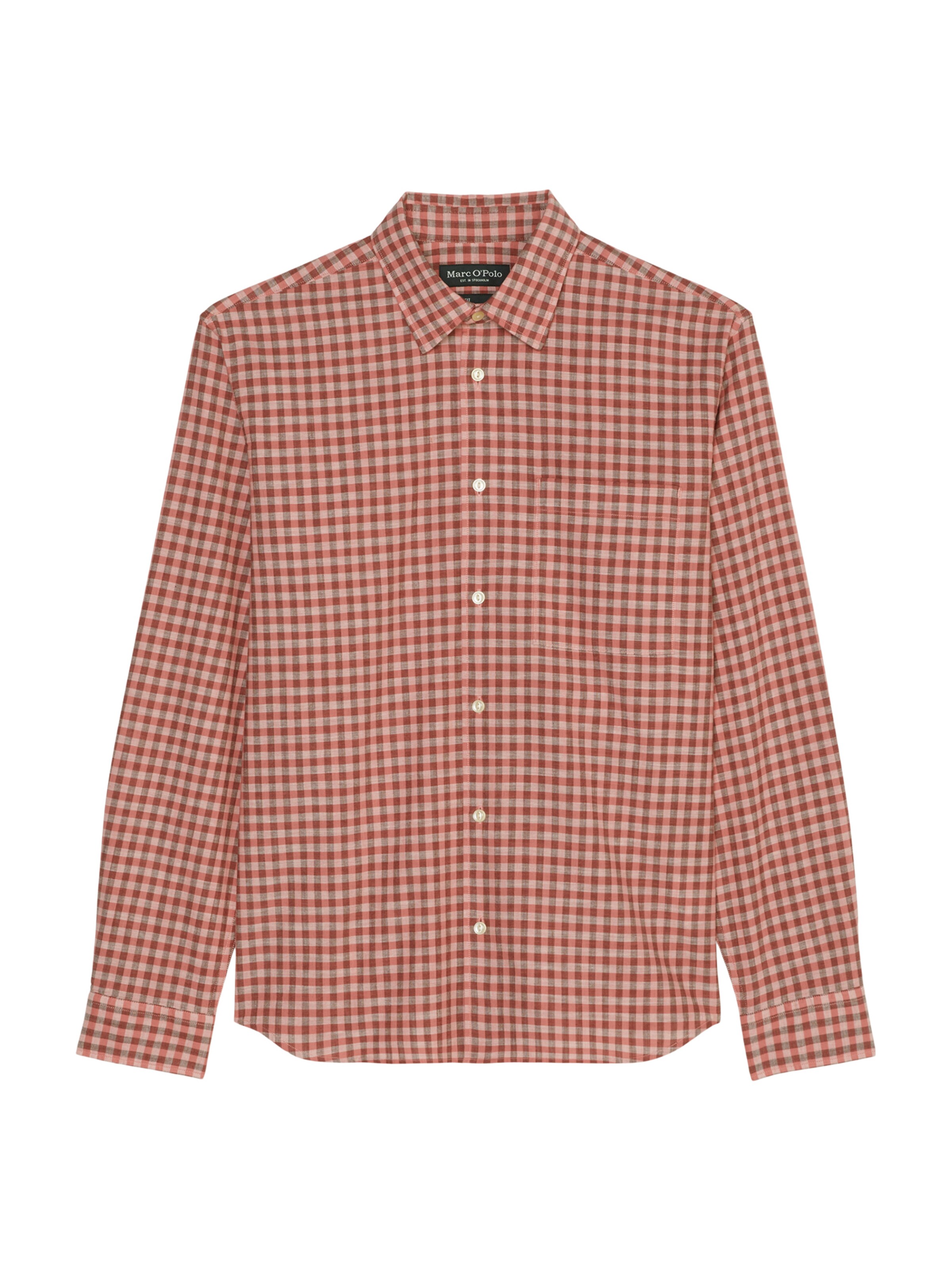 Raudona Marc O'Polo Standartinis modelis Marškiniai | ABOUT YOU