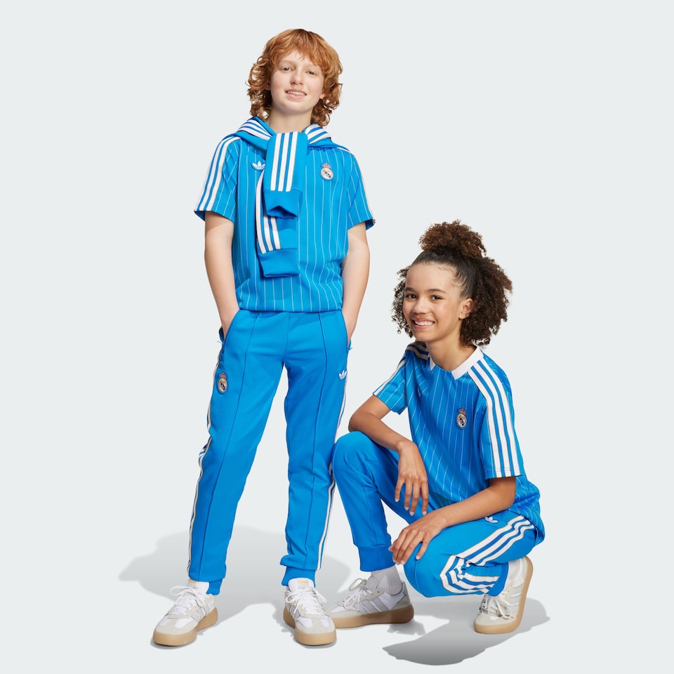 ADIDAS ORIGINALS Tapered Calças 'Real Madrid Terrace Icons' em Azure ...