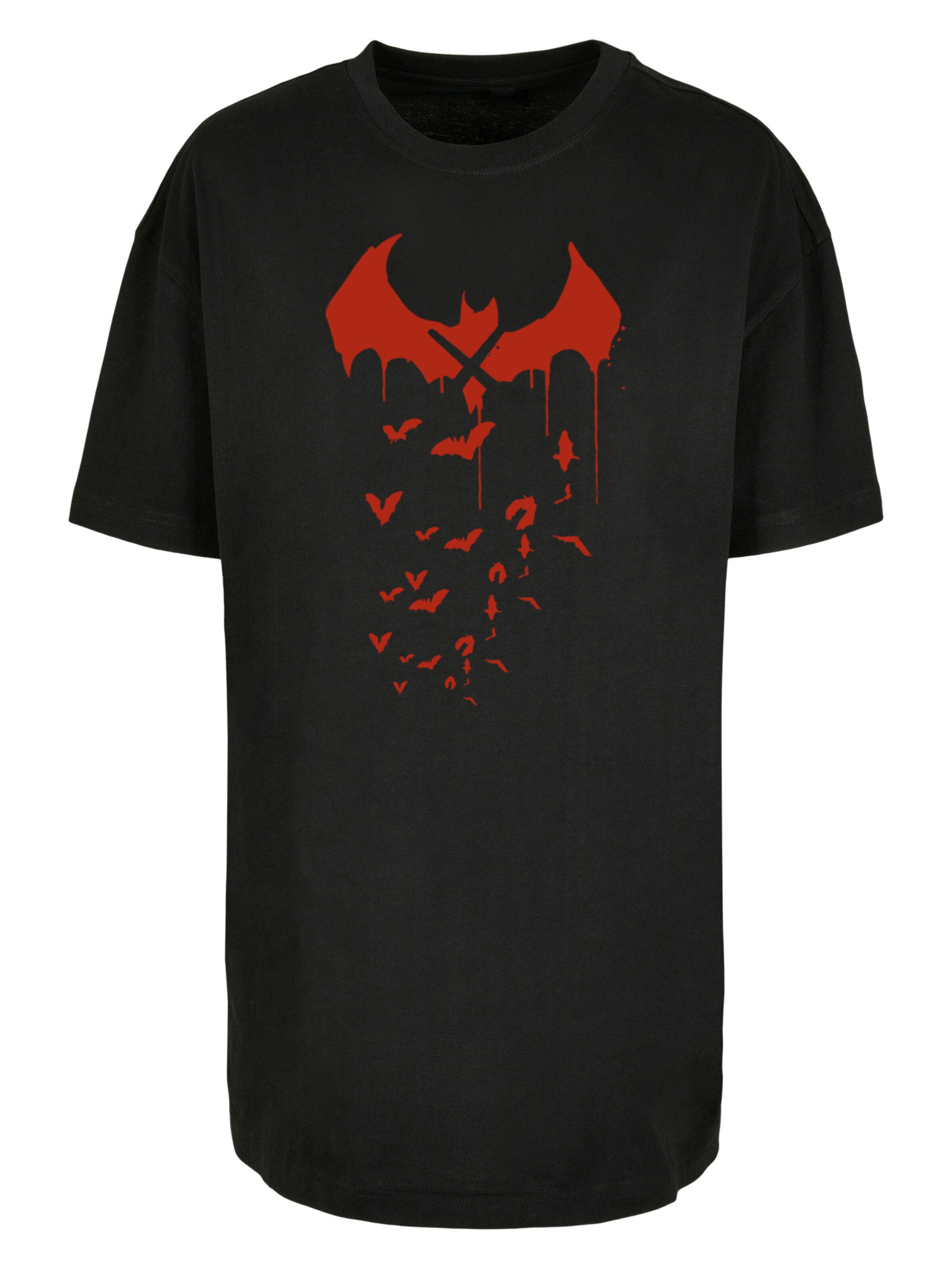F4NT4STIC T-Shirt 'Batman Arkham Bats X Drip' in Schwarz | ABOUT YOU
