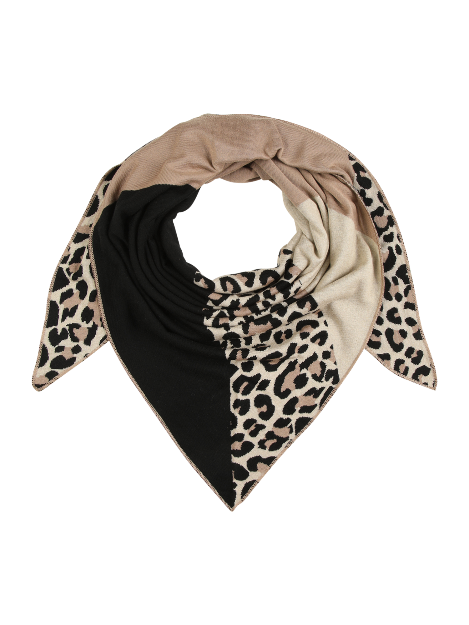 ABOUT YOU Tuch 'Stefanie' in Beige, Dunkelbeige, Schwarz | ABOUT YOU
