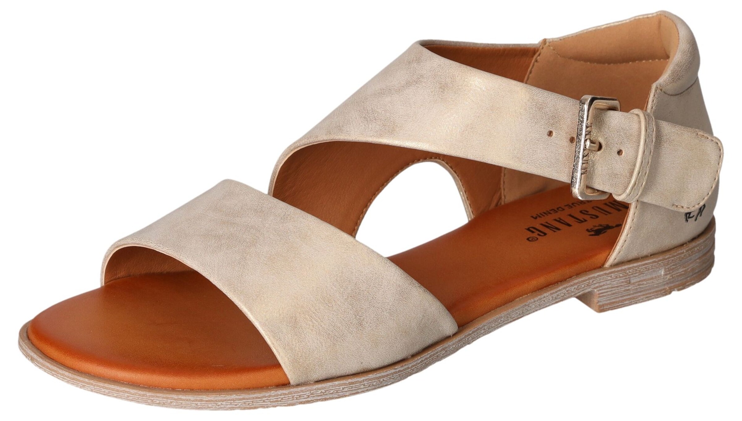 MUSTANG Sandale in Creme | ABOUT YOU