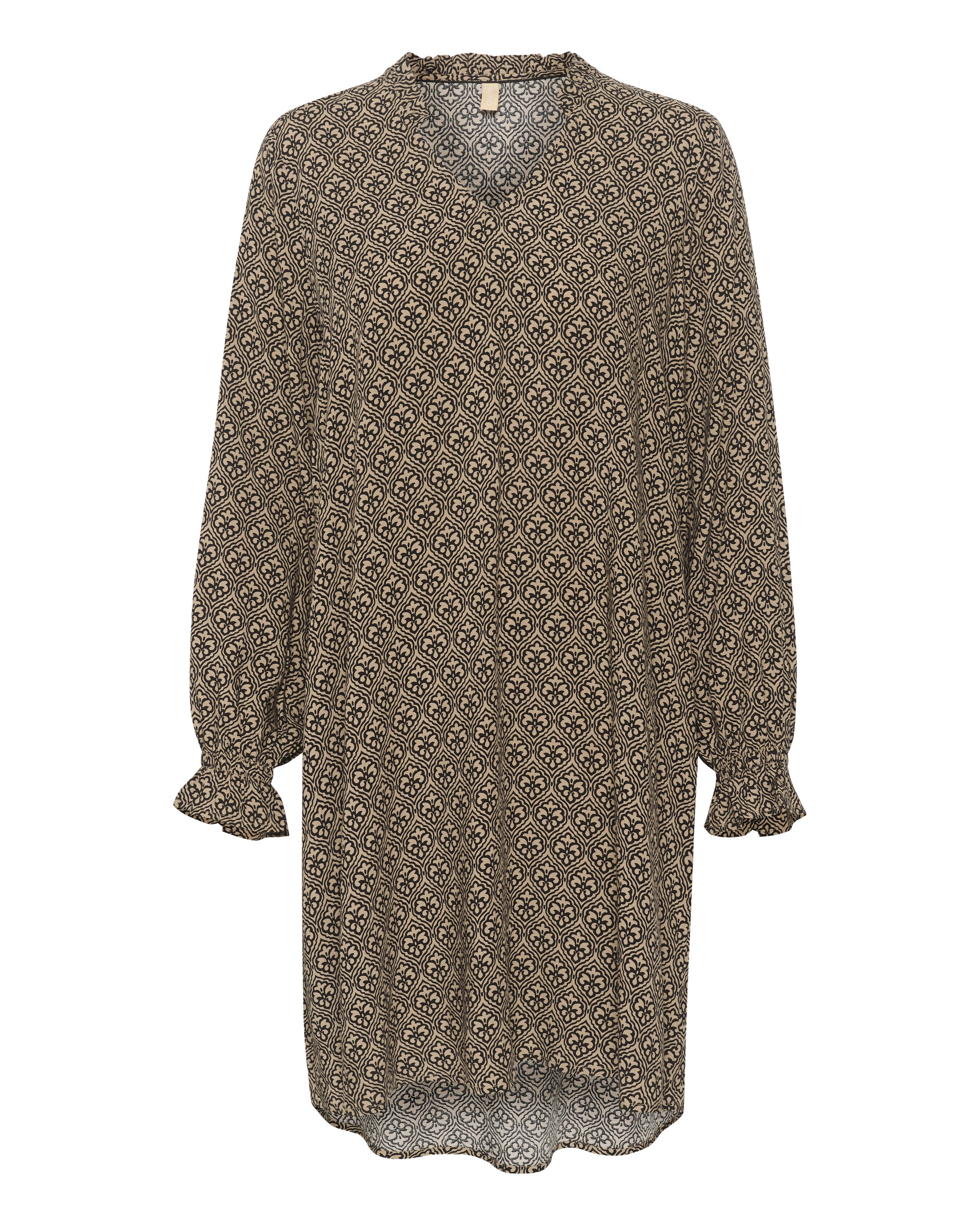 CULTURE Kleid 'Safi Bello' in Dunkelbeige | ABOUT YOU