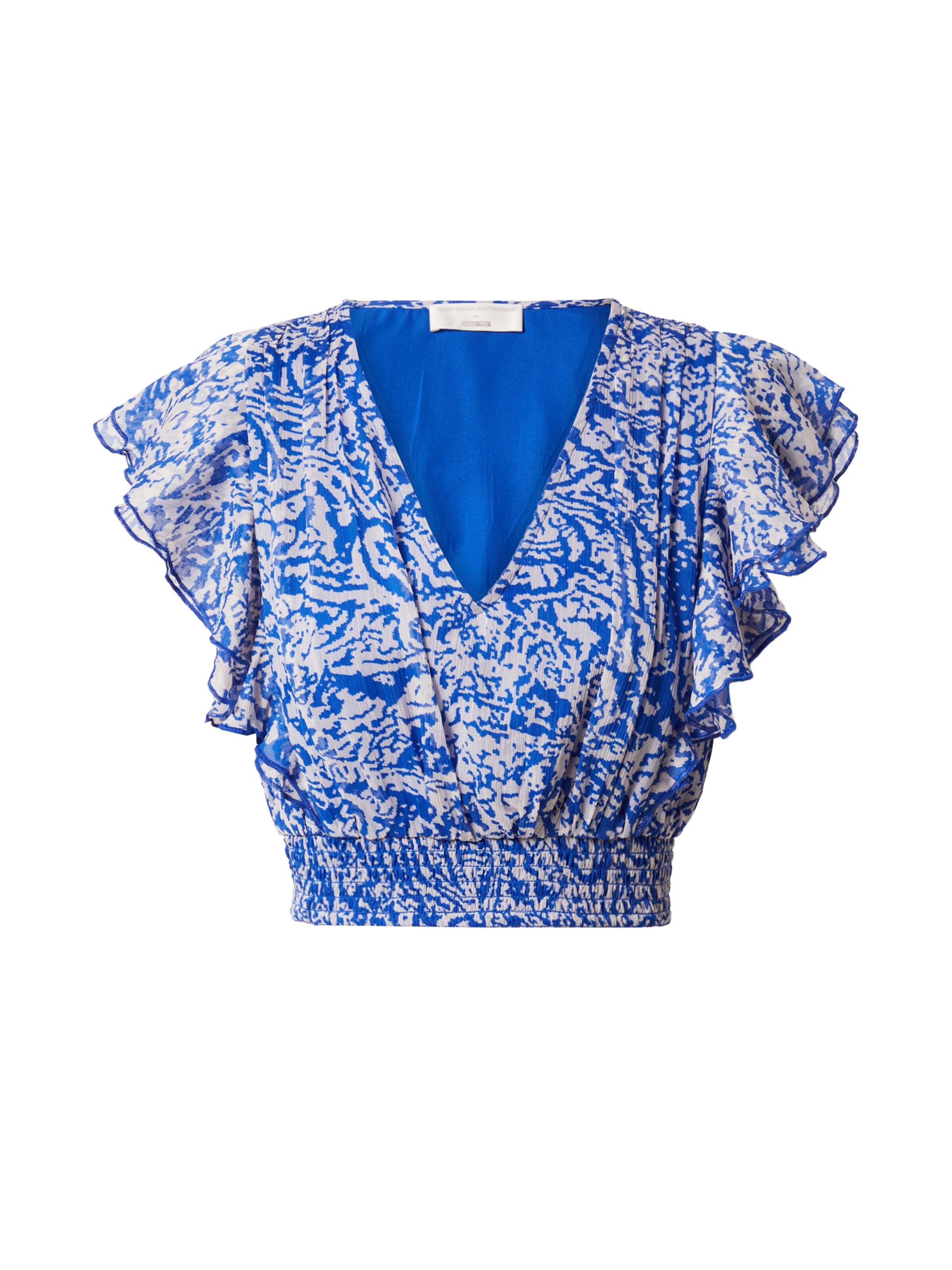 Guido Maria Kretschmer Women Shirt 'Elin' in Blauw, Wit | ABOUT YOU