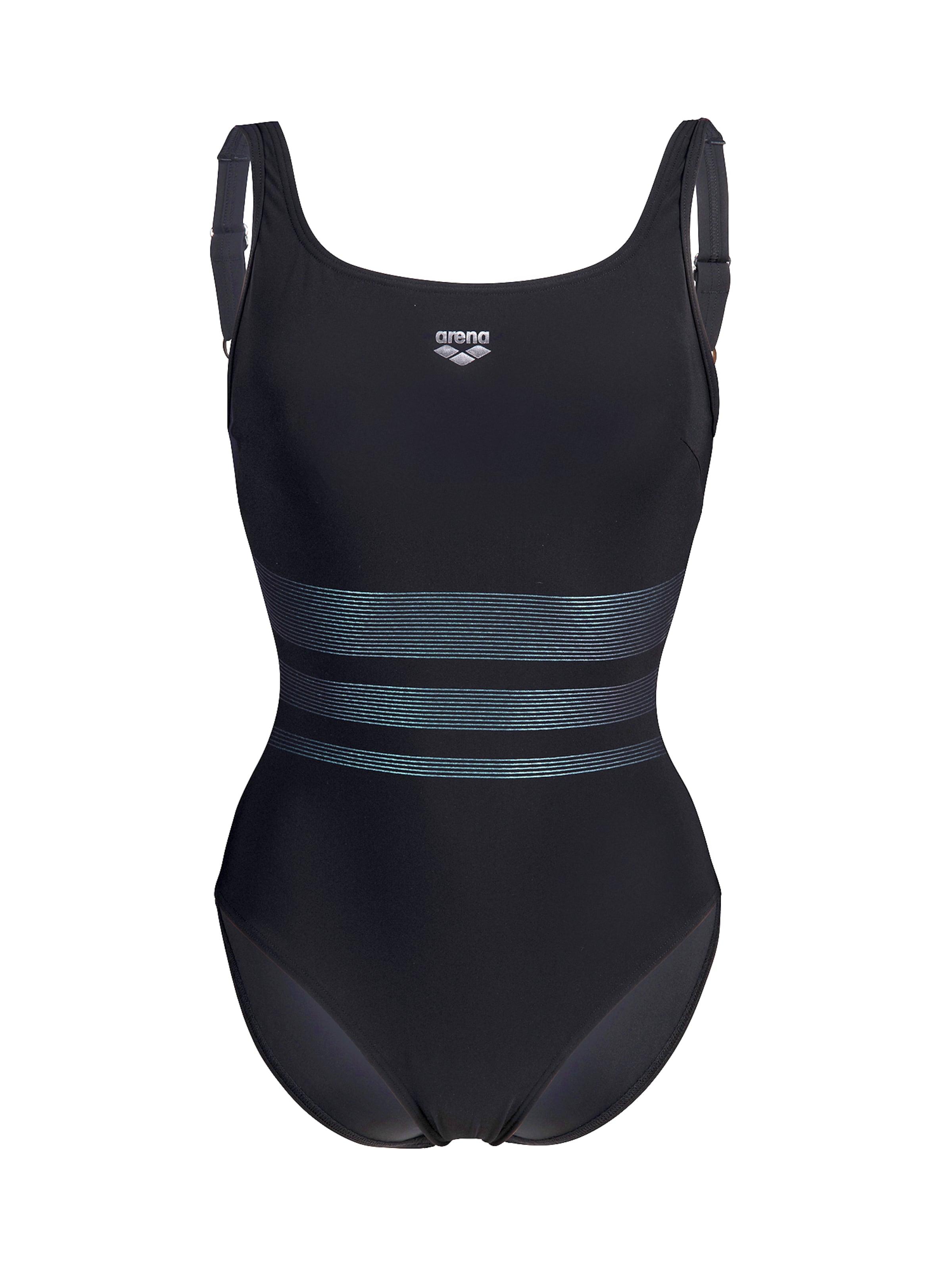 ARENA Soutien Bustier Fato de banho desportivo 'Rosa' em Preto | ABOUT YOU