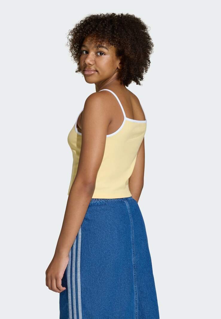 ADIDAS ORIGINALS Top 'SLIM MINI RIB TANK' in Hellgelb | ABOUT YOU