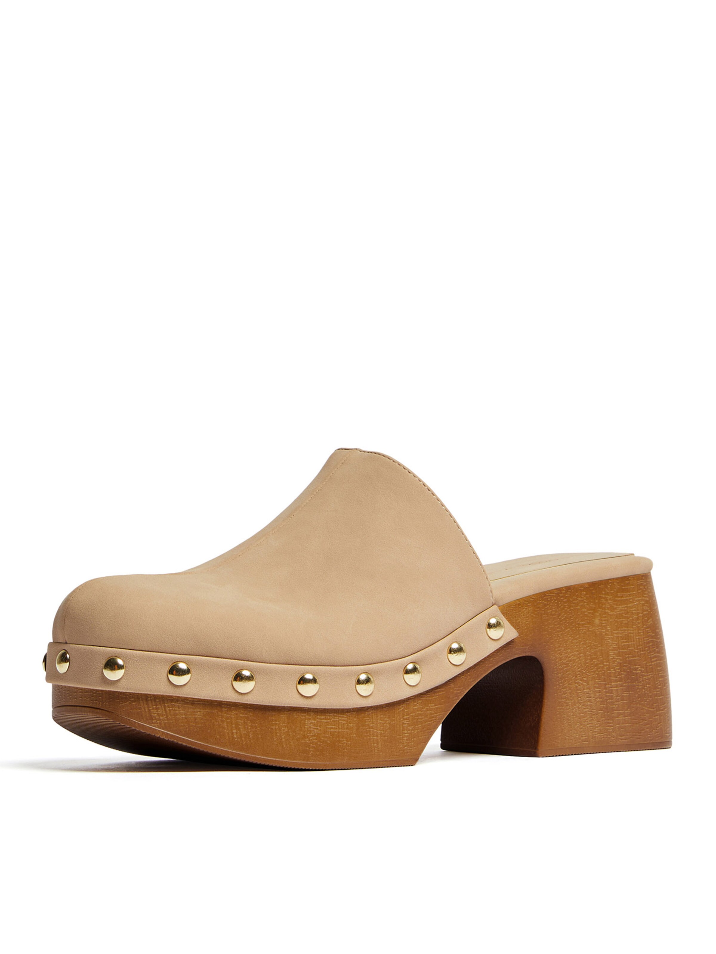 Bershka Clogs in Beige | ABOUT YOU