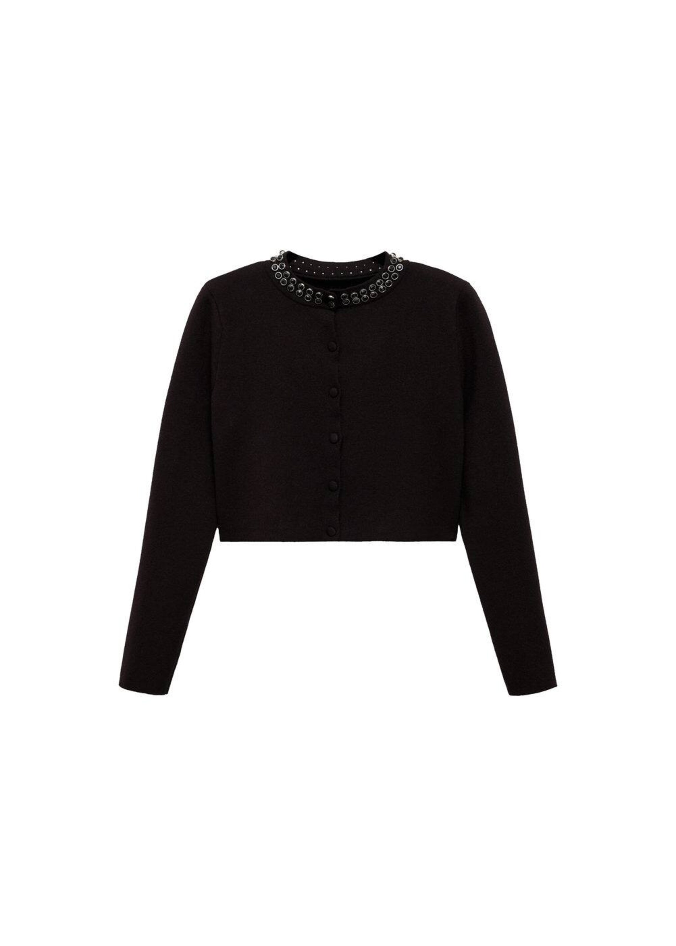 MANGO Strickjacke 'Nadia' in Schwarz | ABOUT YOU