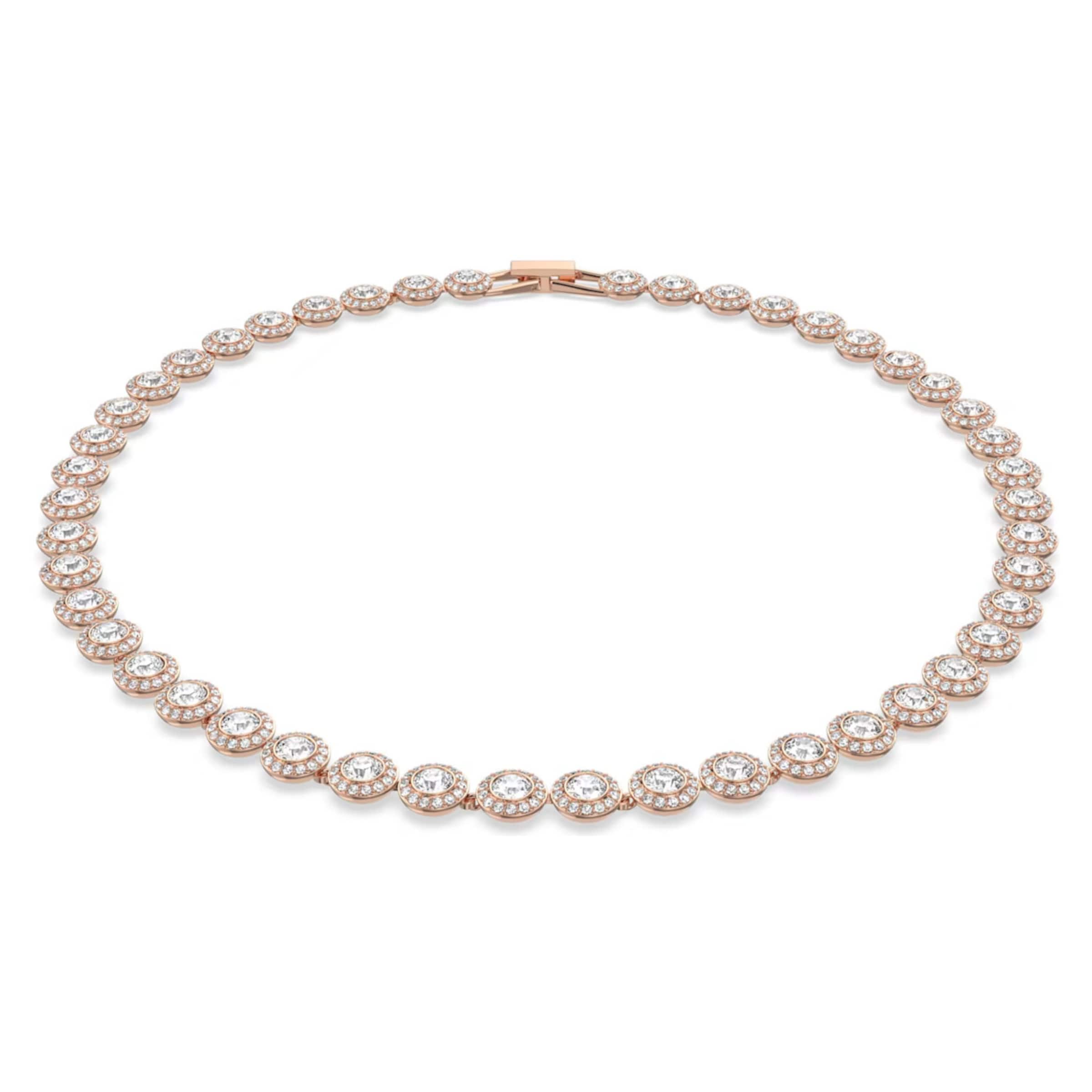 Swarovski rose gold necklace store