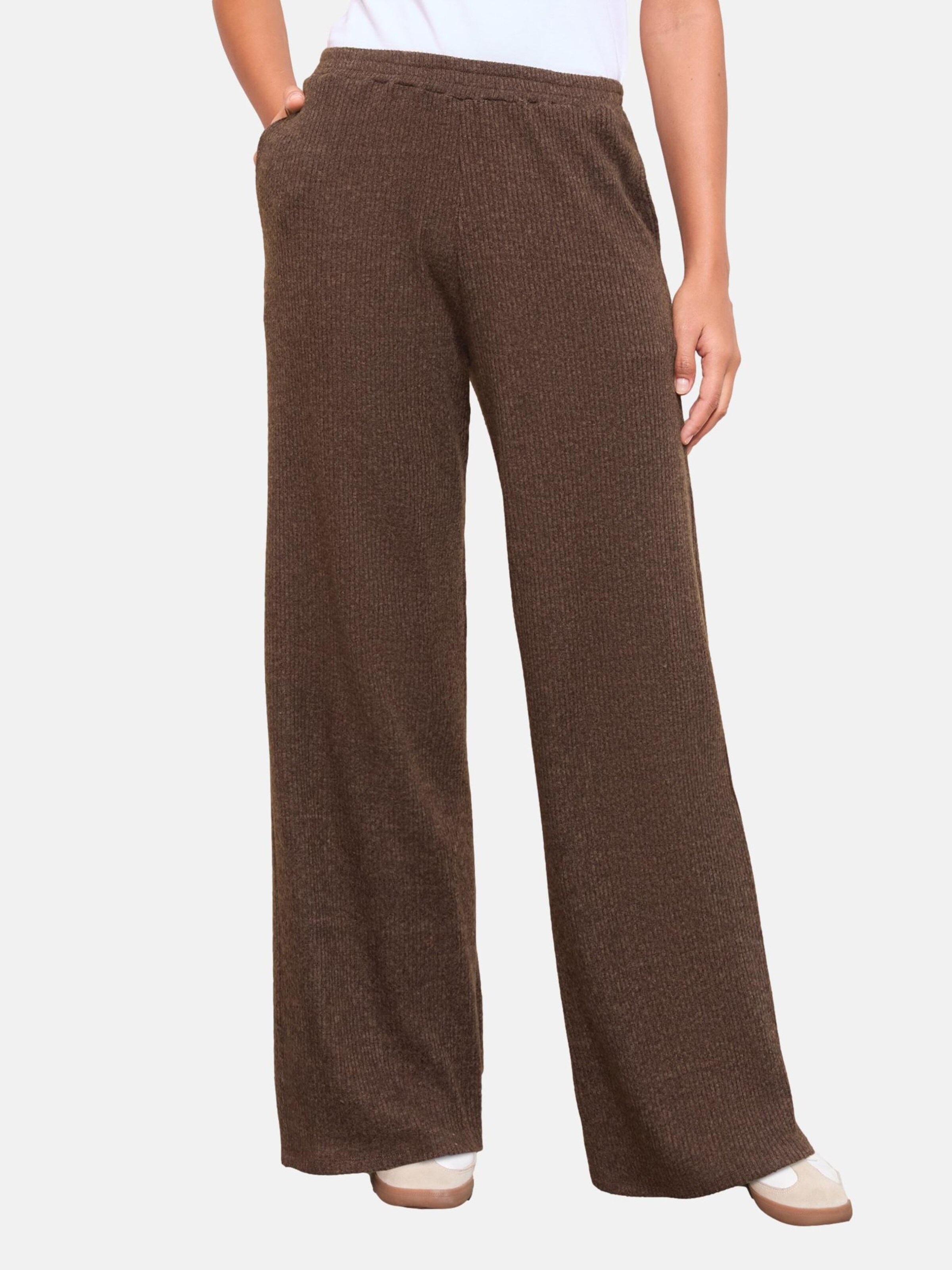 Wide Leg Pantalon Friends Like These en Marron | ABOUT YOU