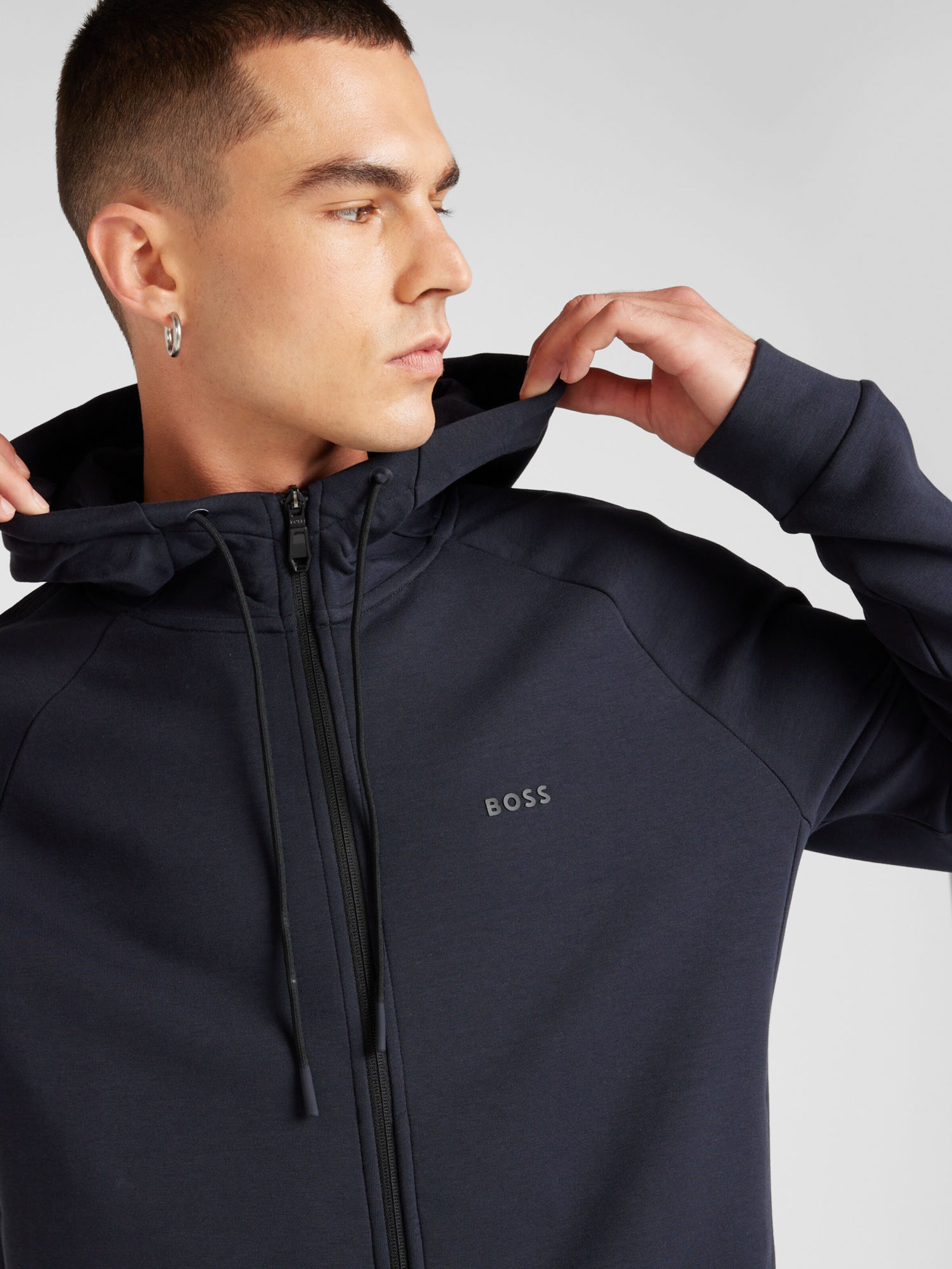 BOSS Sweatsuit in Dark Blue ABOUT YOU
