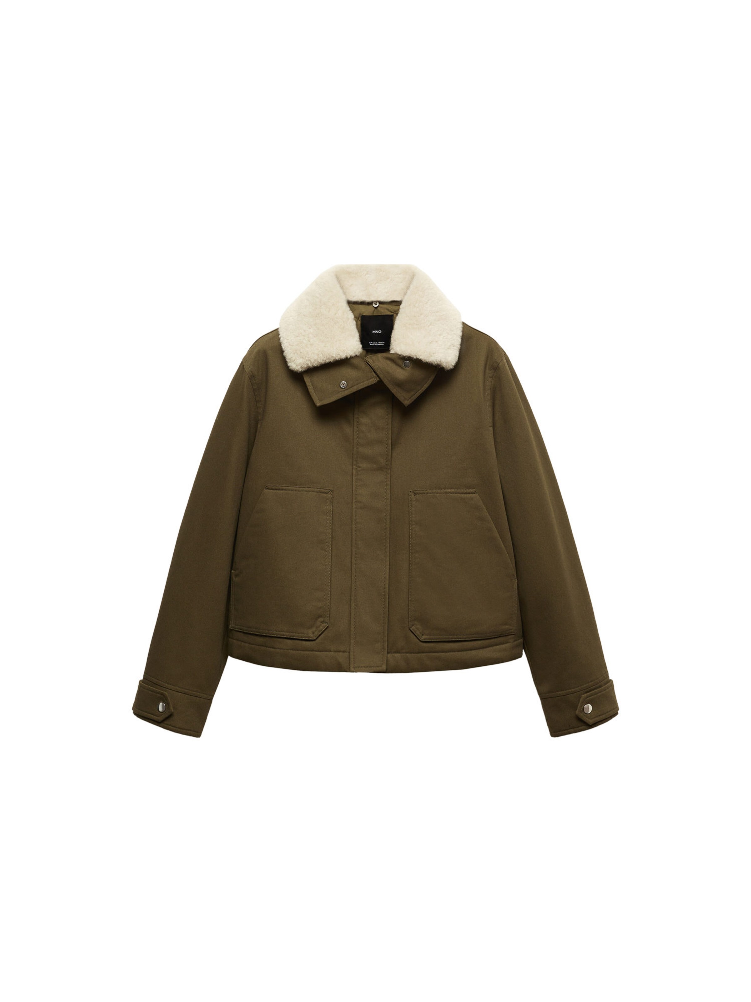 MANGO Tussenjas 'Heidy' in Kaki | ABOUT YOU