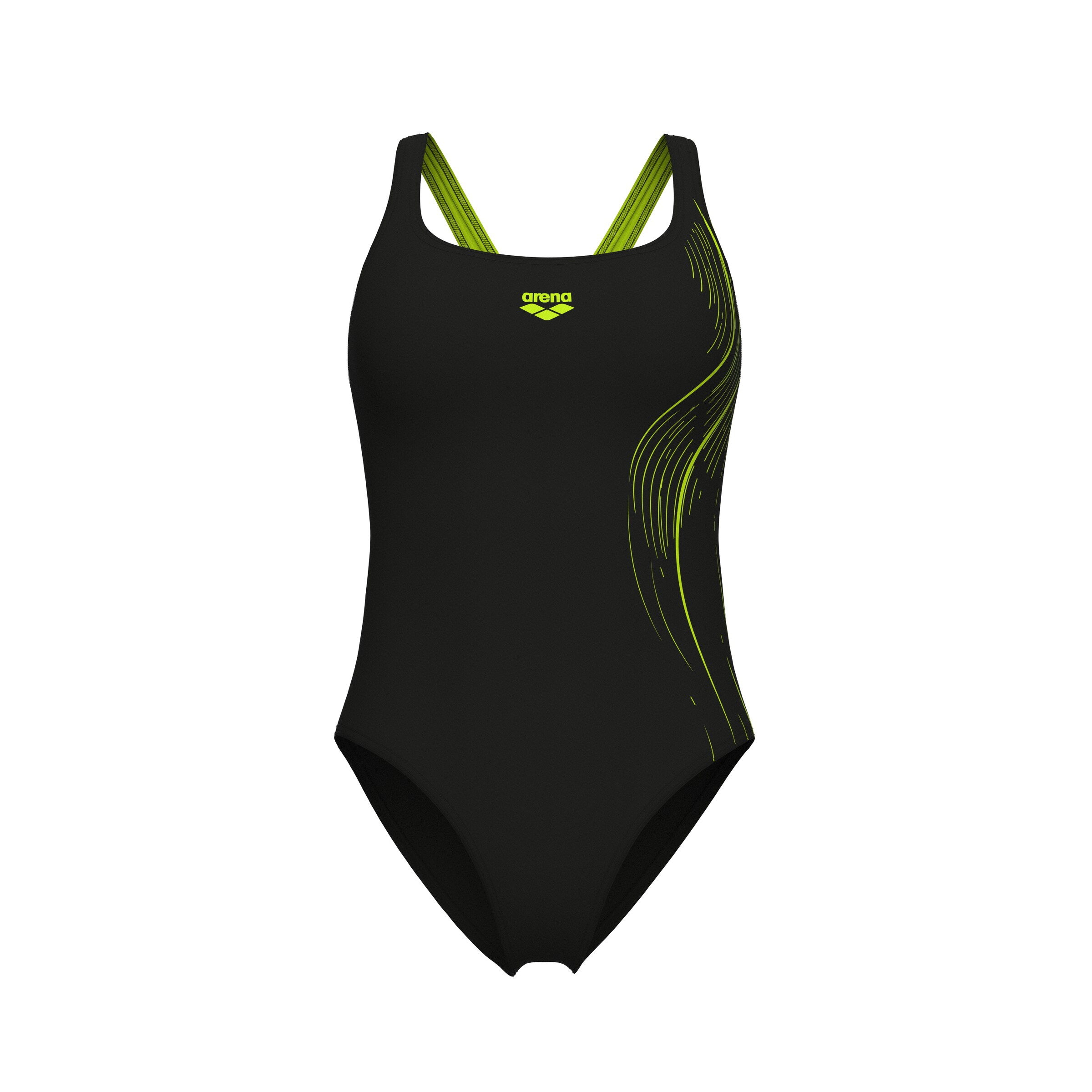 ARENA Bustier Sportbadeanzug in Schwarz | ABOUT YOU