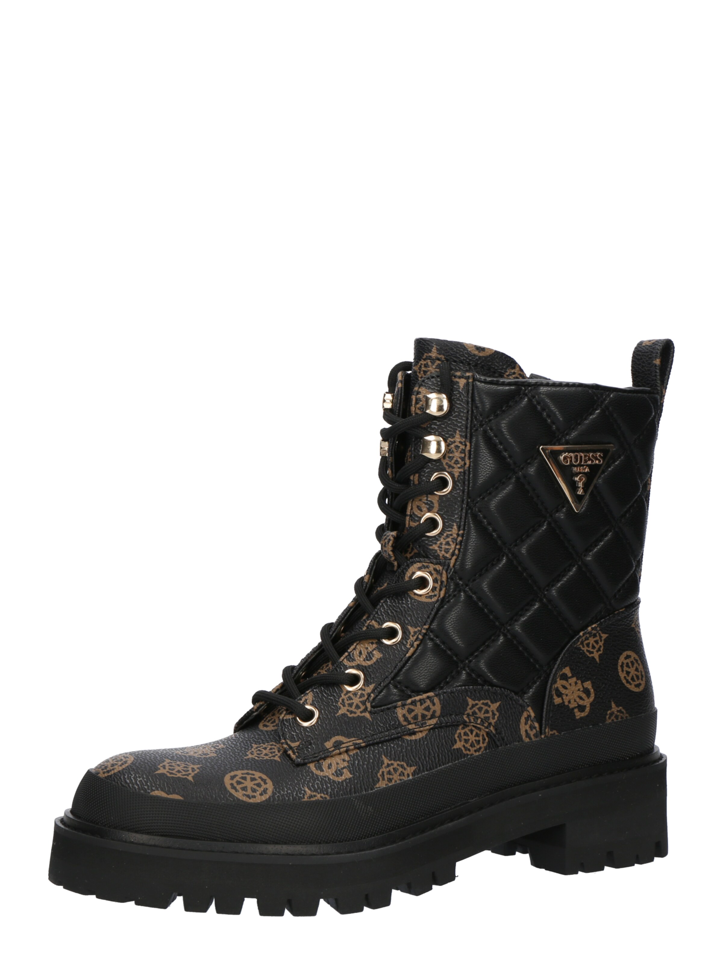 GUESS Ghete cu șireturi 'BADAE2' pe Negru | ABOUT YOU