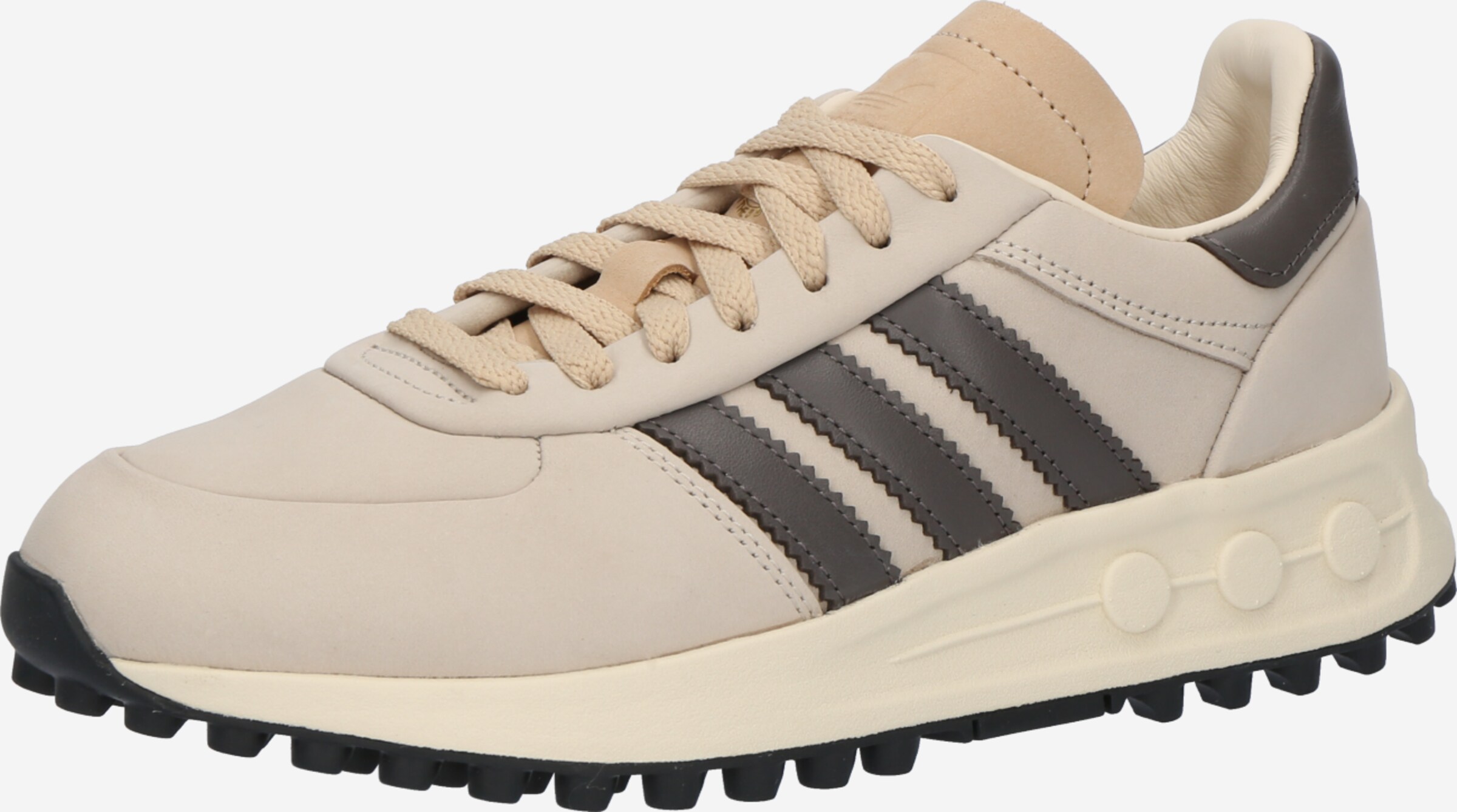 ADIDAS ORIGINALS Sneaker 'LA TRAINER LUX' in Camel, Ecru | ABOUT YOU