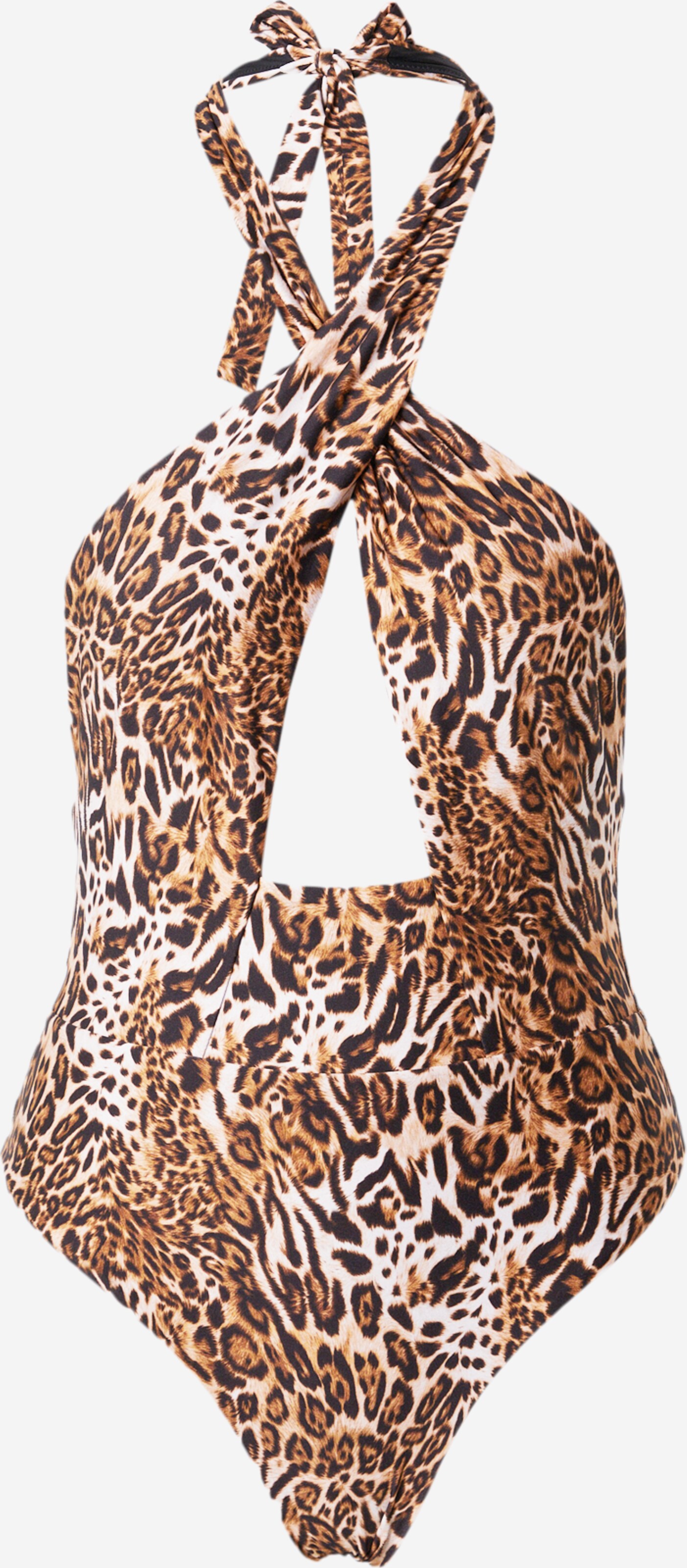 GUESS Triangle Swimsuit in Cognac | ABOUT YOU