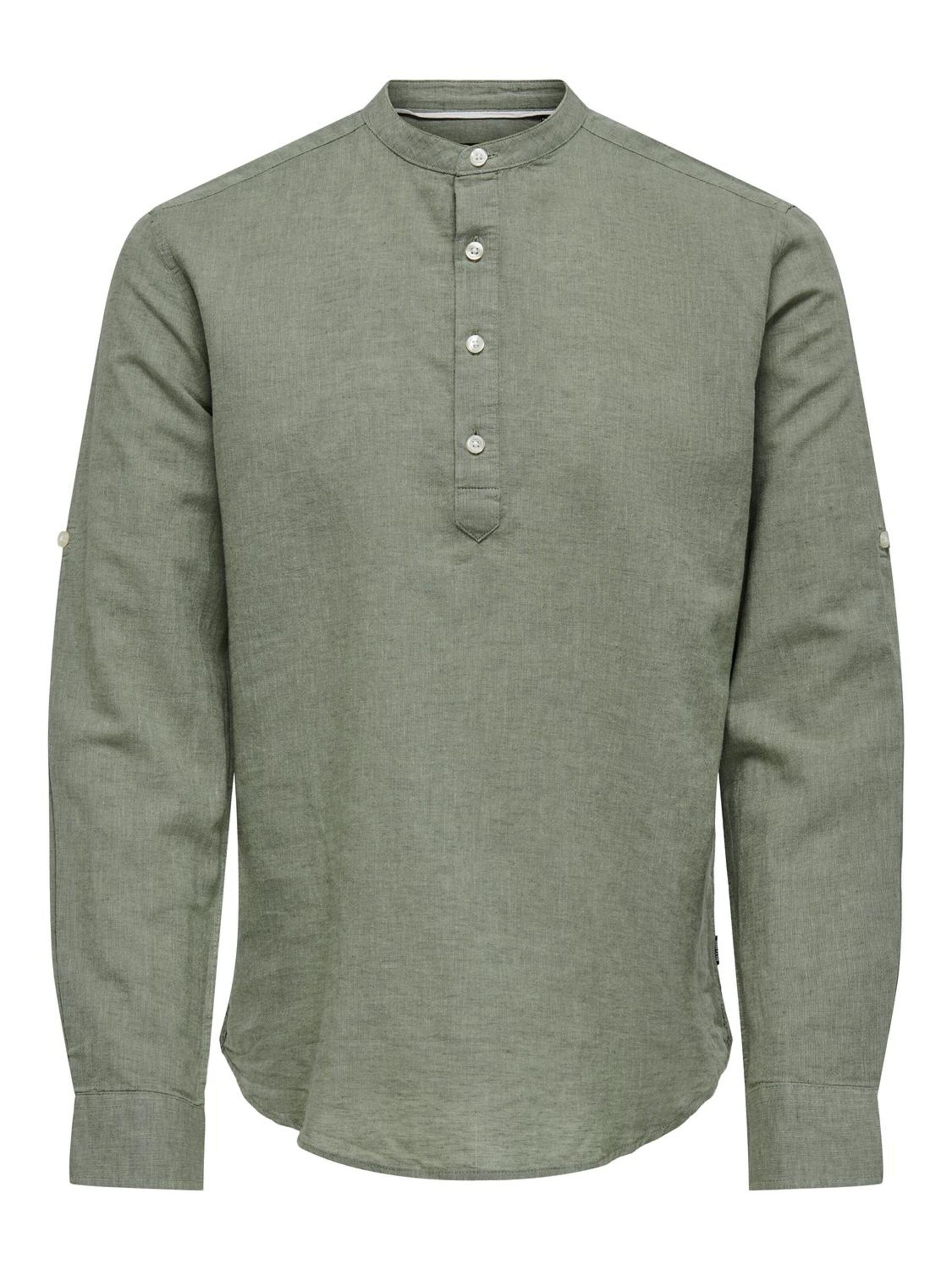 Only & Sons Slim Fit Hemd 'Caiden' in Grün | ABOUT YOU